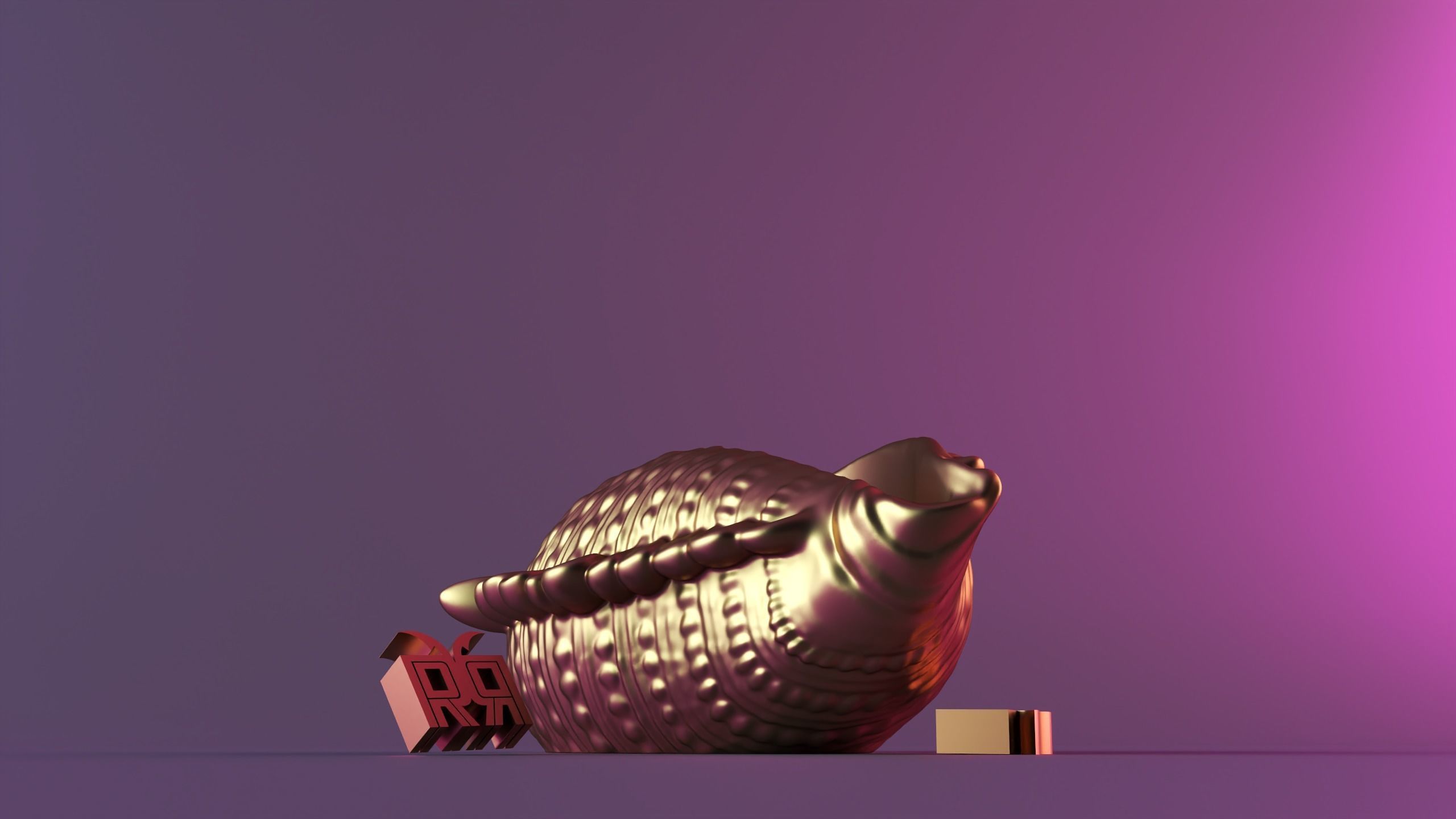 Conch Shell Shape jewelry 3D model 3D printable | CGTrader