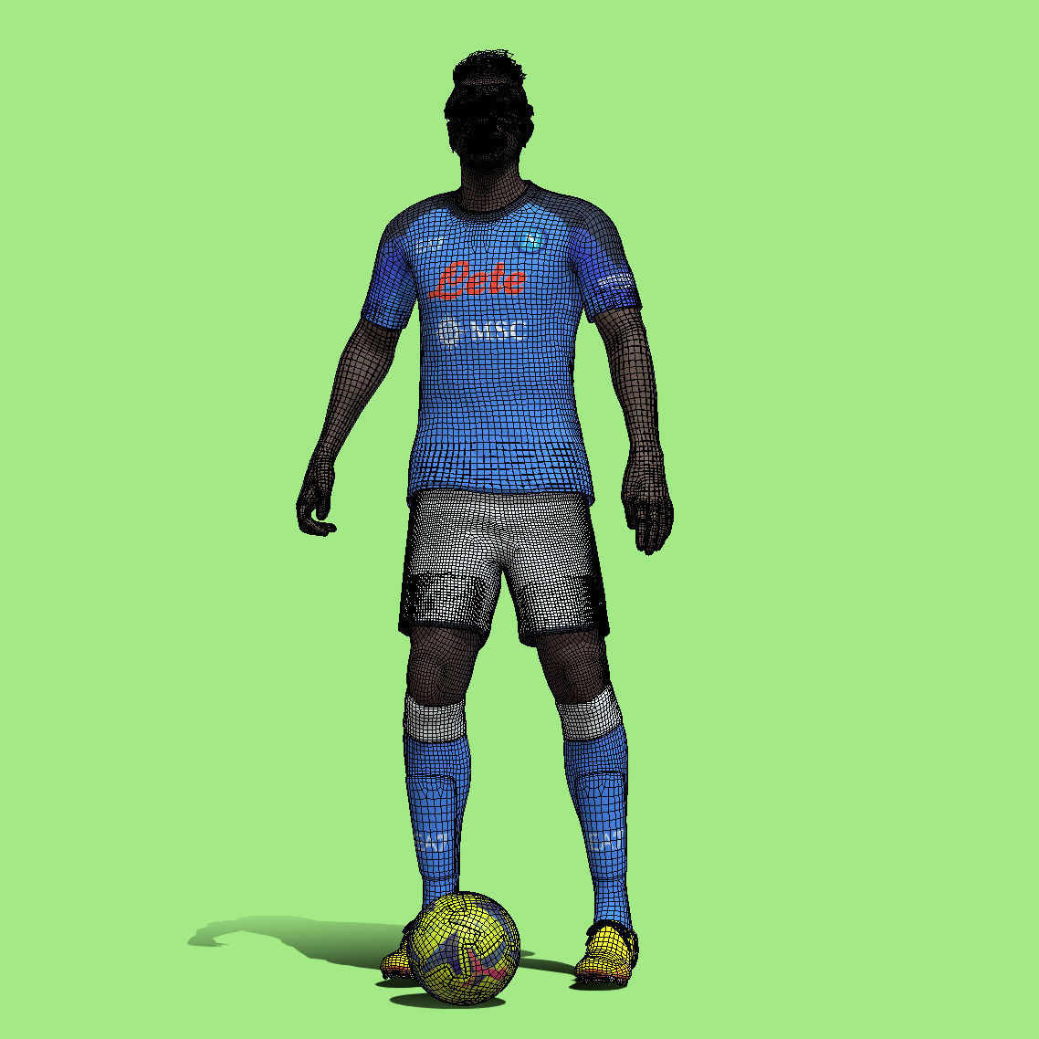 3D Rigged Victor Osimhen Napoli 3D model animated rigged | CGTrader