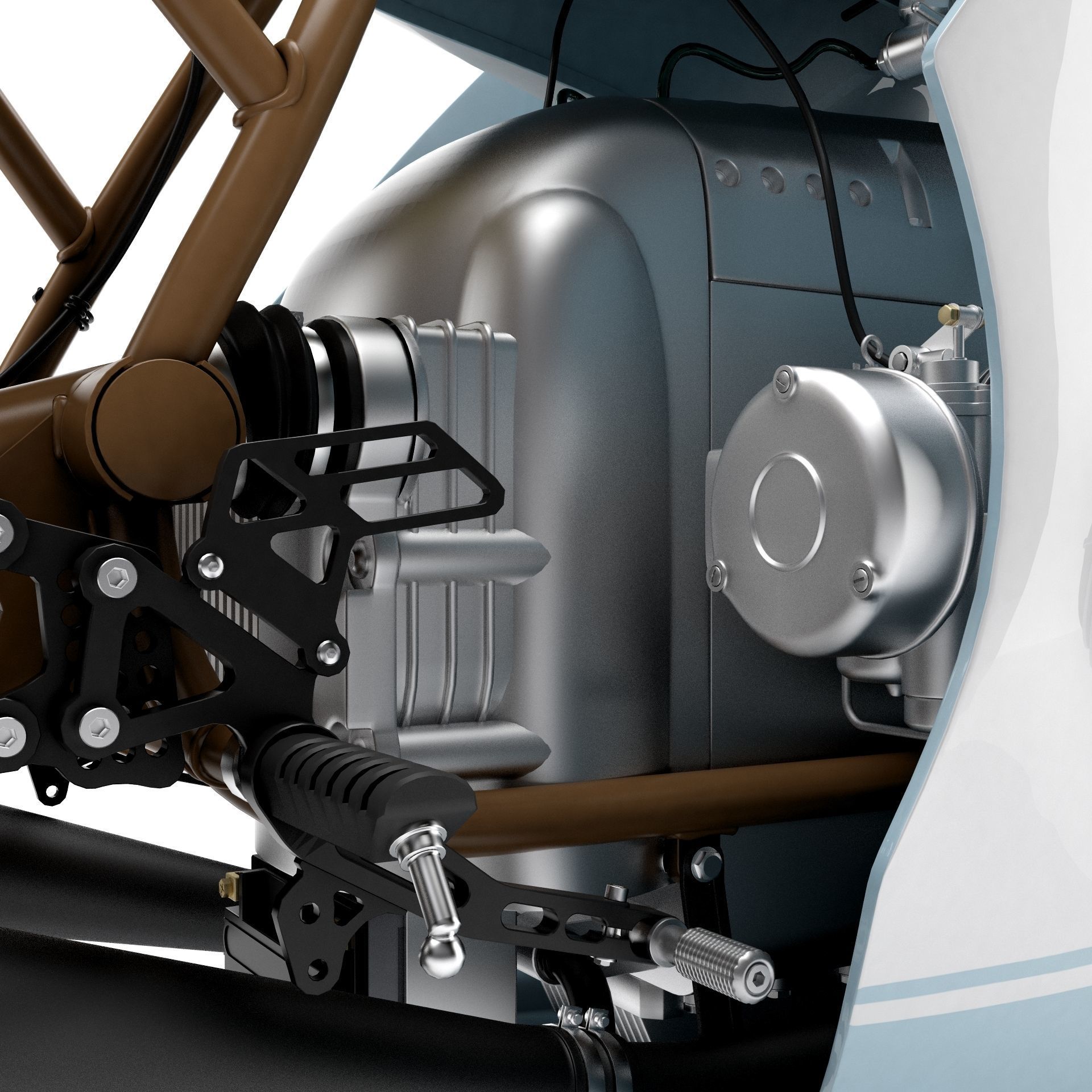 Cafe Racer R80 Motorcycle 3D model | CGTrader