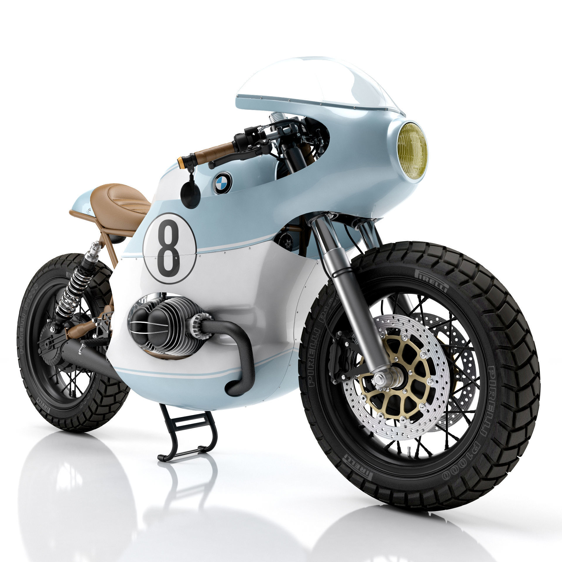 Cafe Racer R80 Motorcycle 3D model | CGTrader