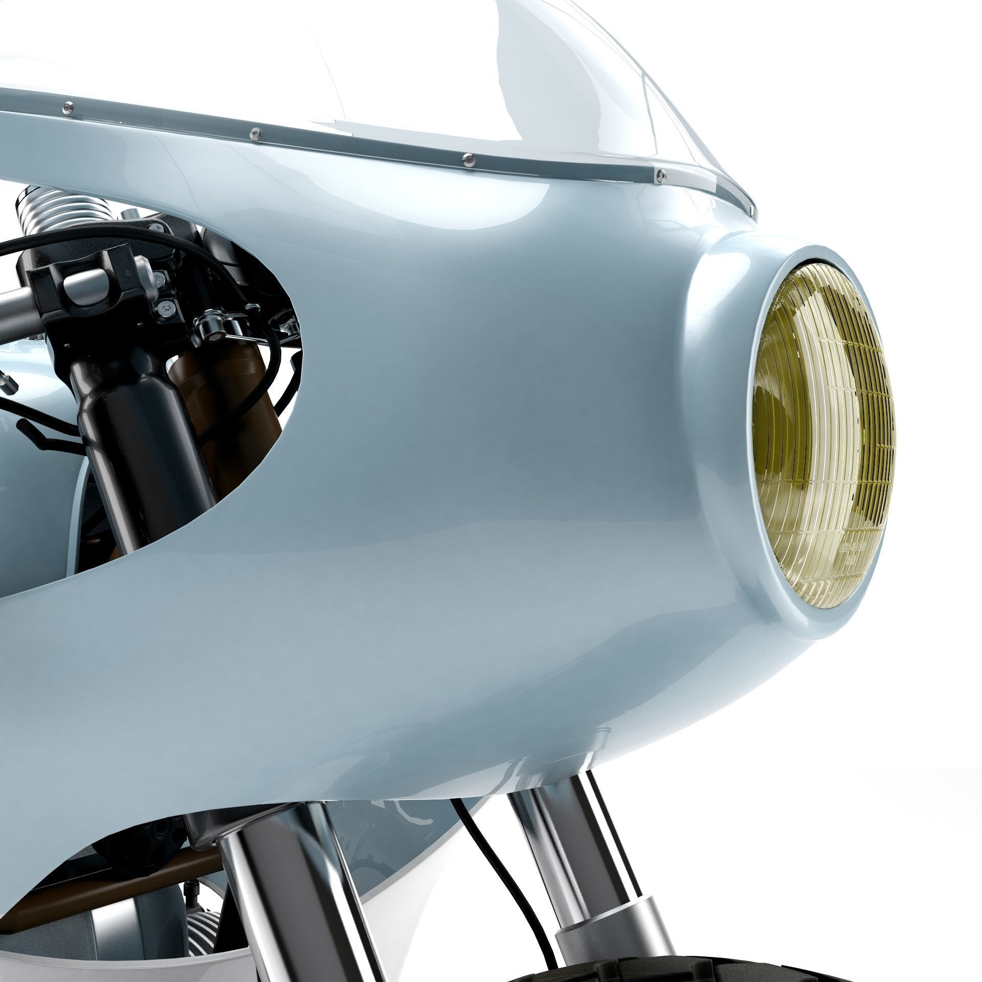 Cafe Racer R80 Motorcycle 3D model | CGTrader