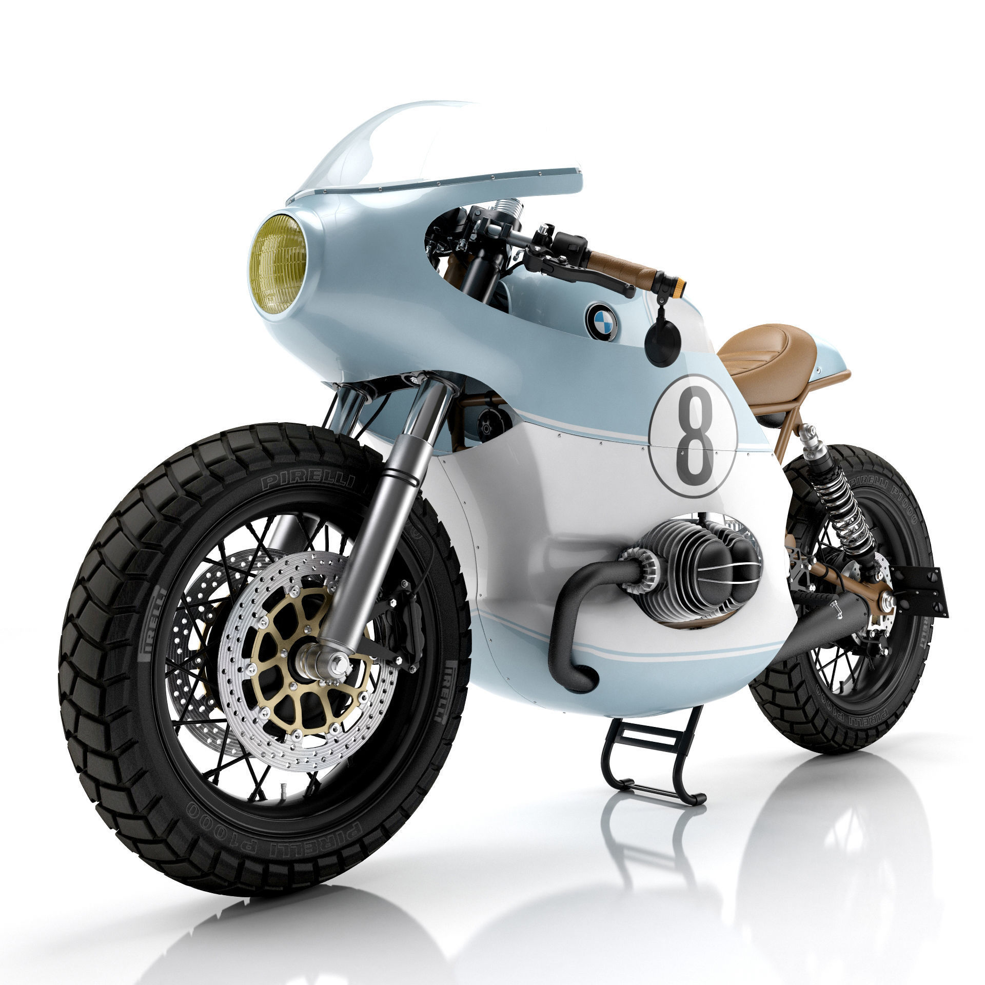 Cafe Racer R80 Motorcycle 3D model | CGTrader