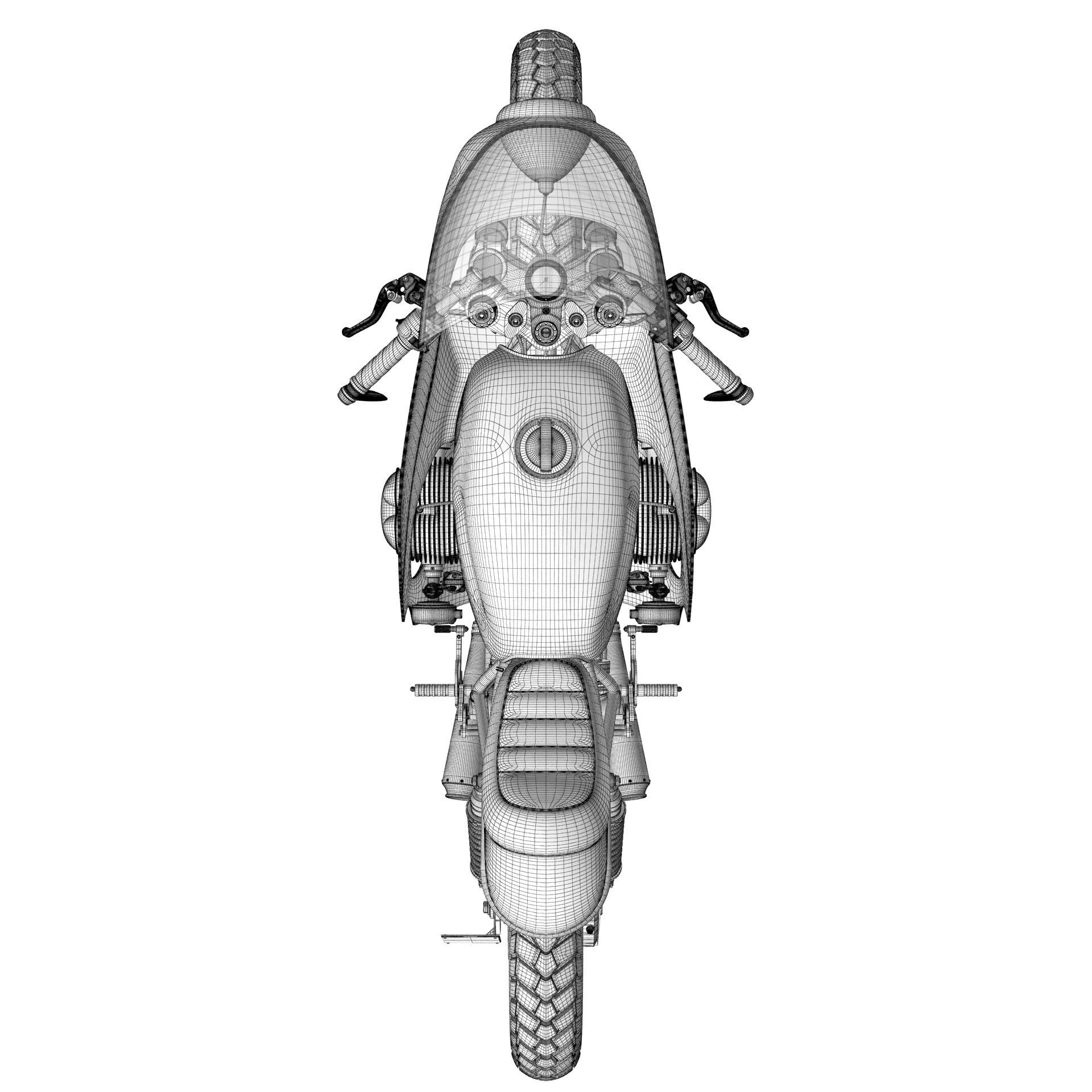 Cafe Racer R80 Motorcycle 3D model | CGTrader
