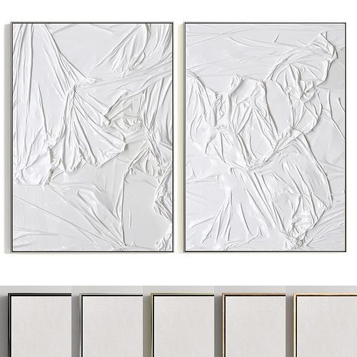 3D model Plaster Two Photo Frame 243 VR / AR / low-poly | CGTrader