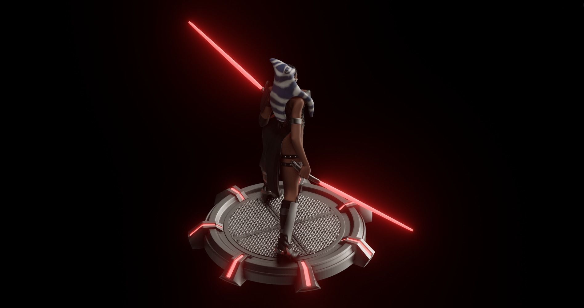 Star Wars Ashoka Tano Sith - UPGRADE NEW HEAD 3D model 3D printable ...