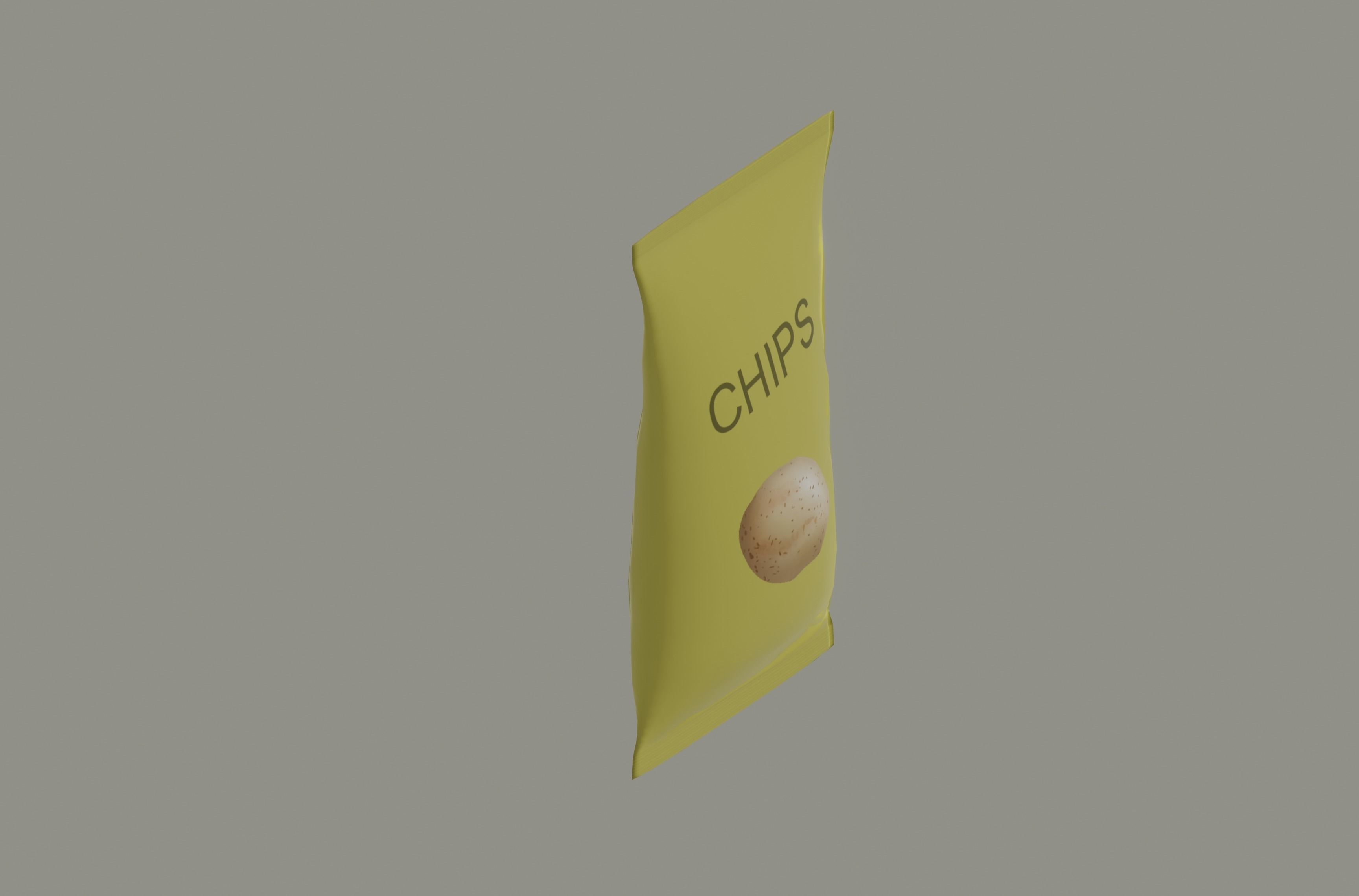 Chip Bag 3D model | CGTrader