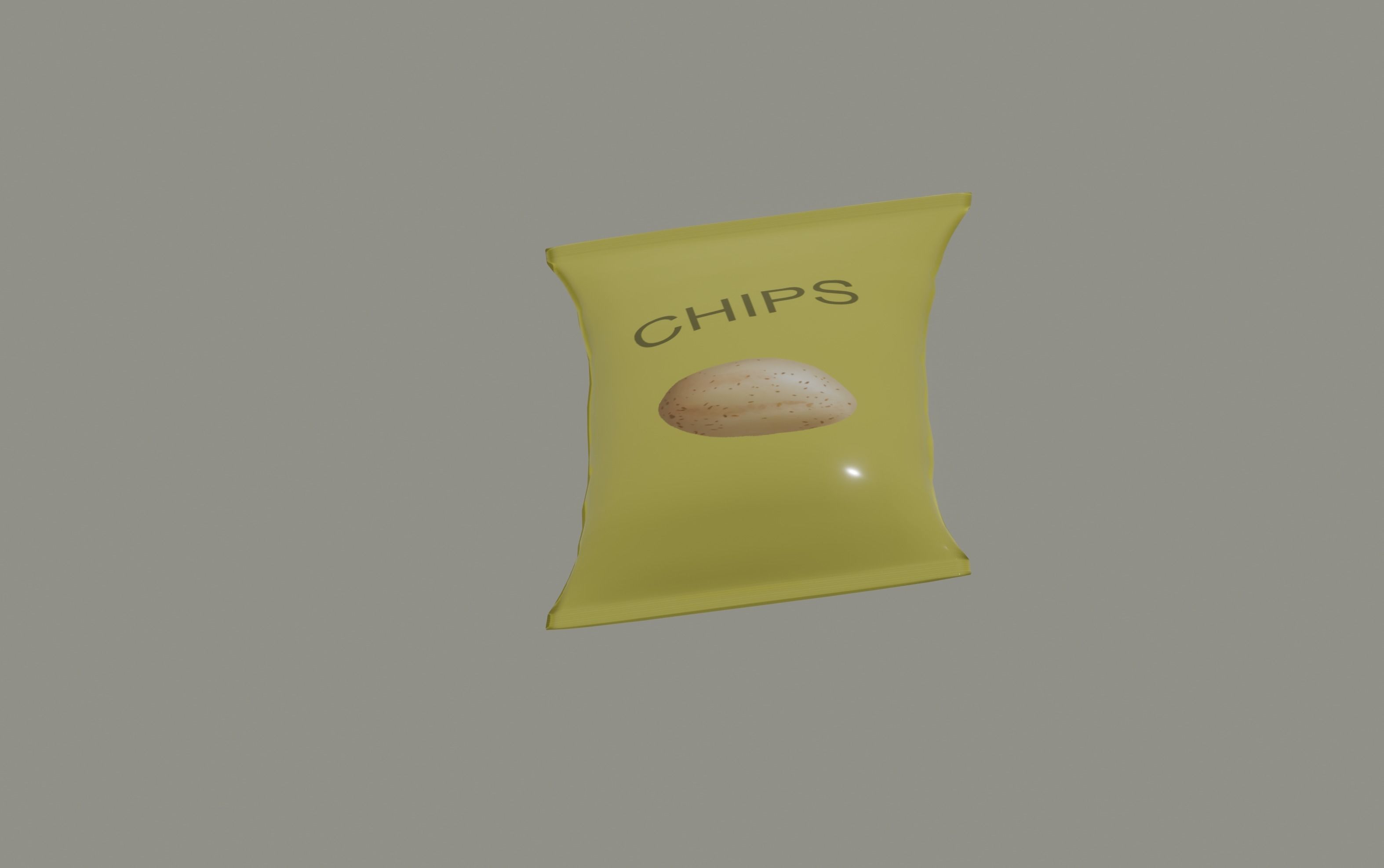 Chip Bag 3D model | CGTrader