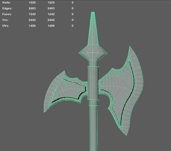 3D model Halberd low poly 3d model VR / AR / low-poly | CGTrader