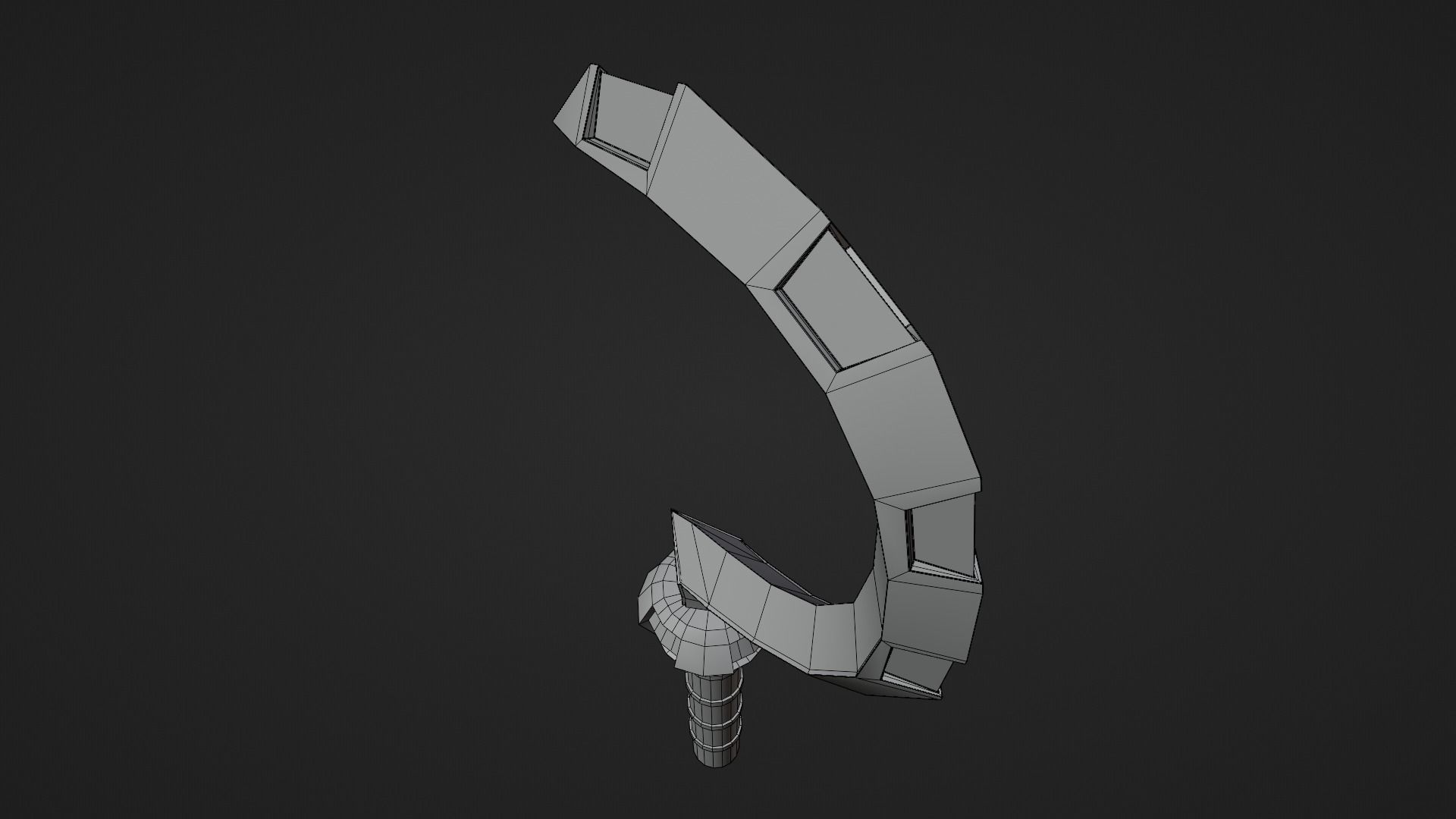 Futuristic Sickle Weapon free VR / AR / low-poly 3D model | CGTrader