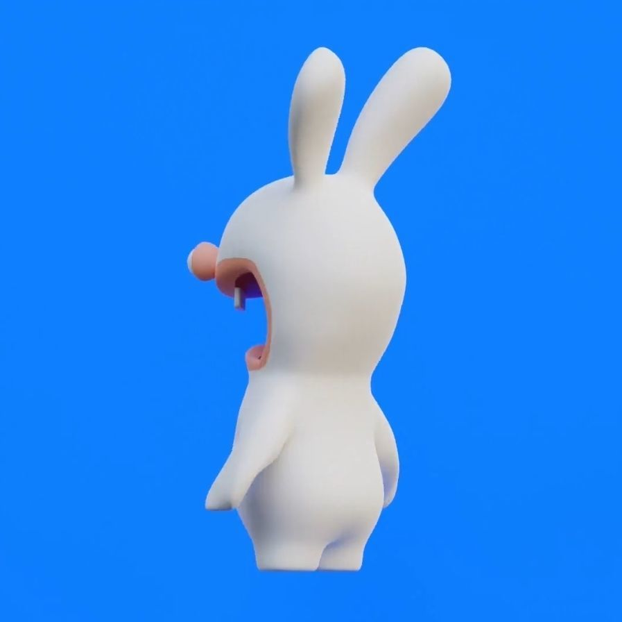 Raving Rabbids - Rayman rabbit 3D model 3D printable | CGTrader