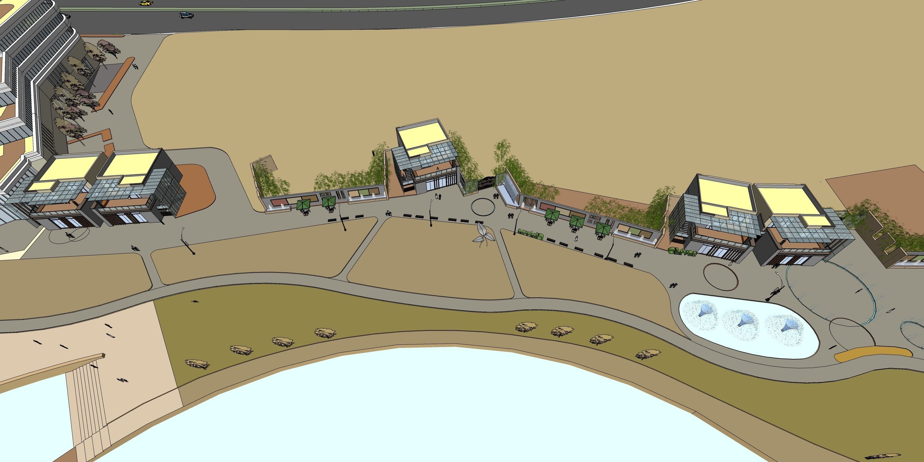 MULTI-STEP BACK DESIGN- The office building 3D model | CGTrader