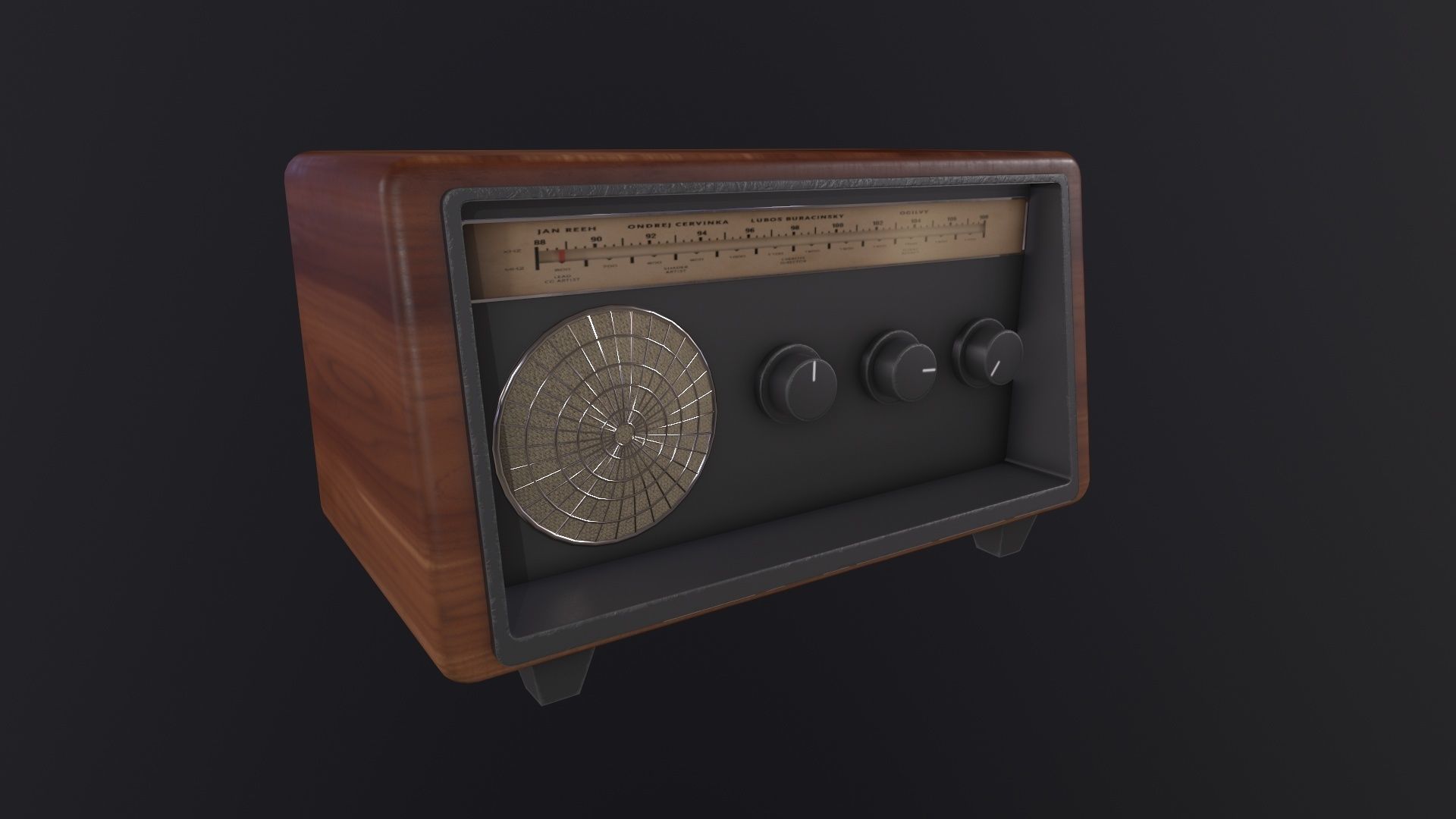 3D model Retro Radio 3D Model VR / AR / low-poly | CGTrader