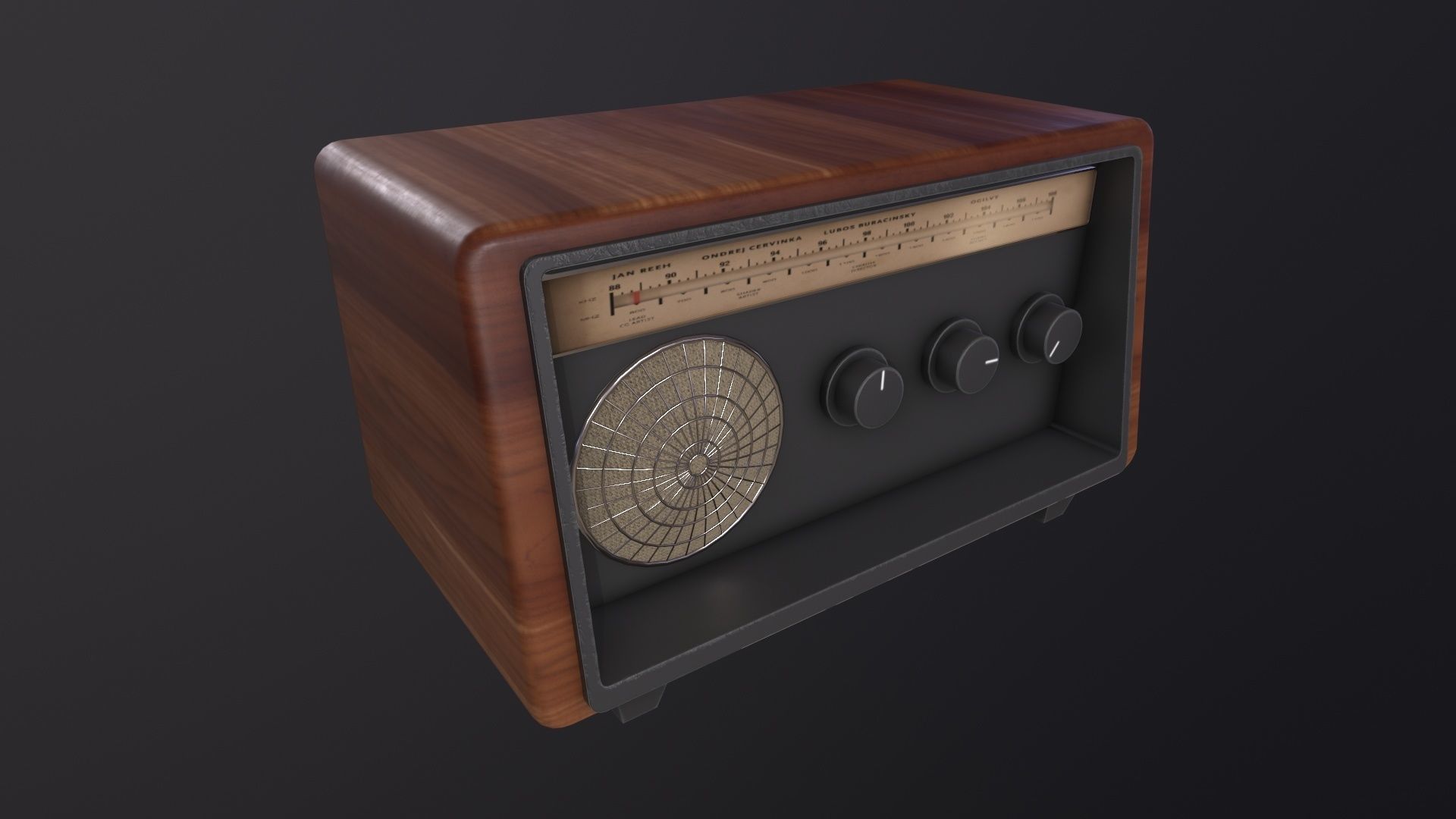 3D model Retro Radio 3D Model VR / AR / low-poly | CGTrader