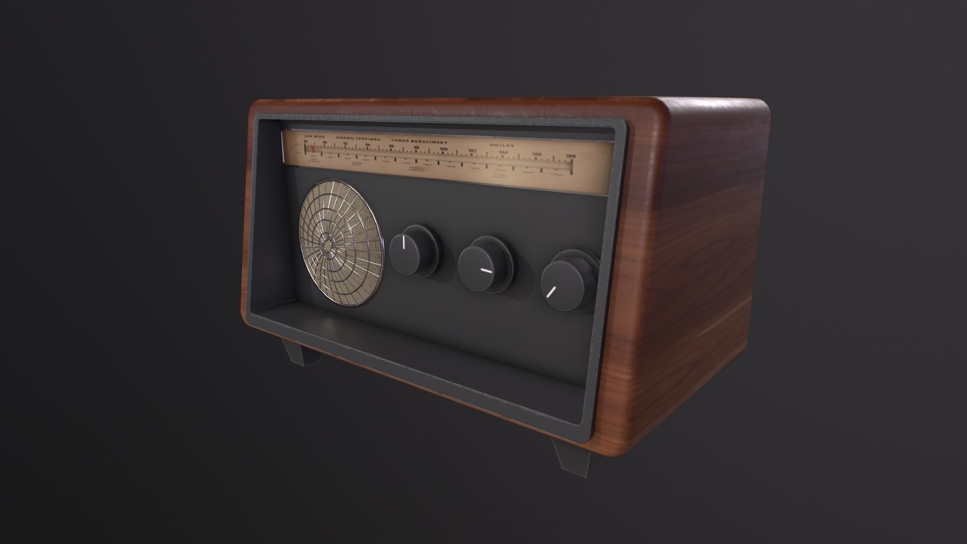 3D model Retro Radio 3D Model VR / AR / low-poly | CGTrader