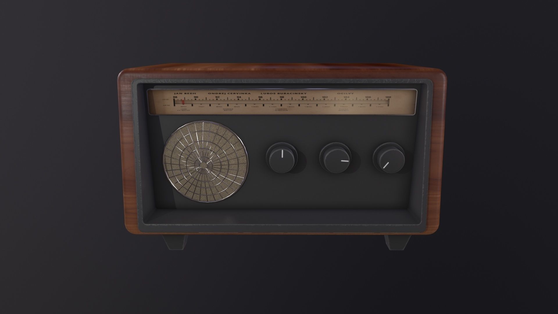 3D model Retro Radio 3D Model VR / AR / low-poly | CGTrader