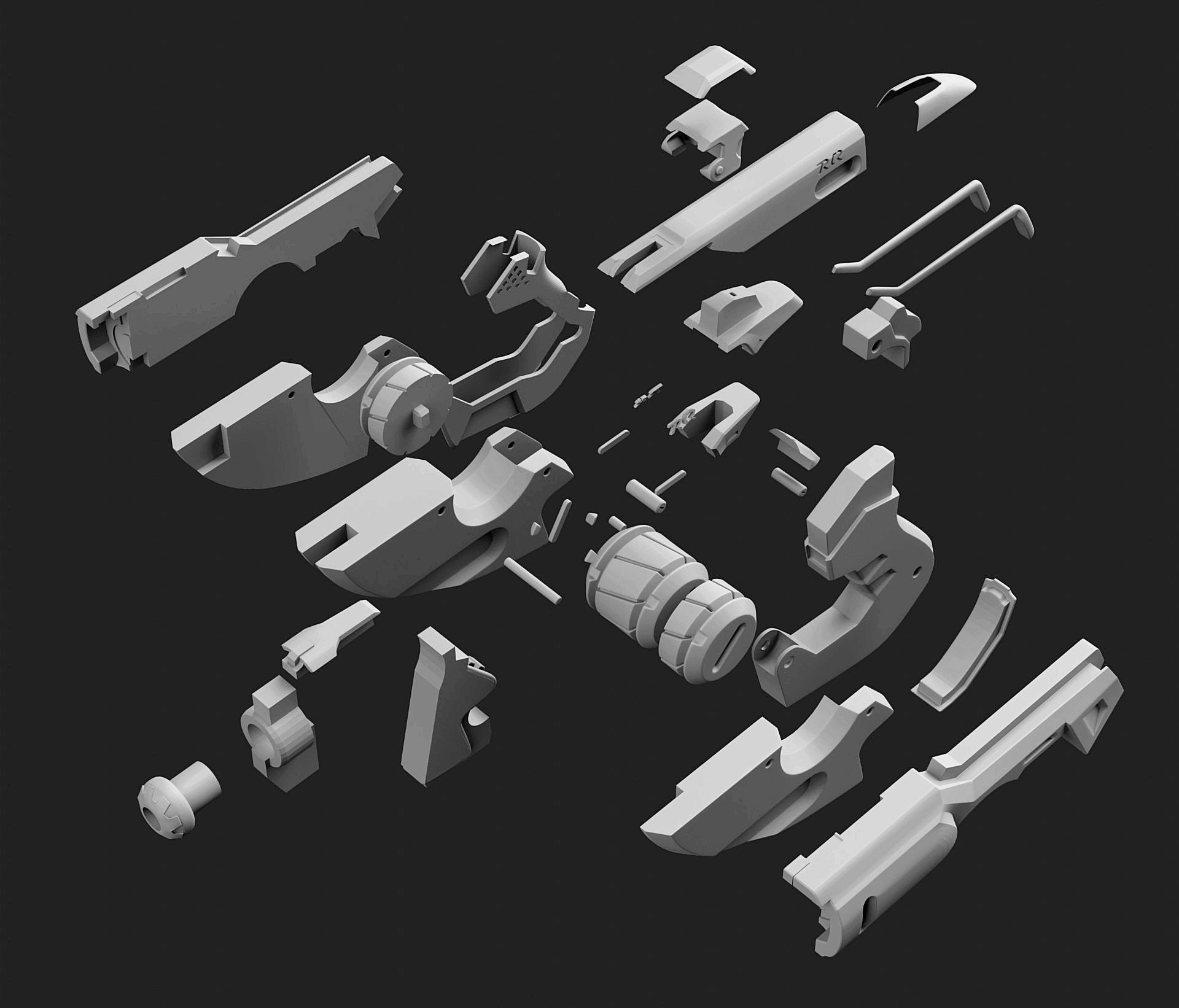 Tracer Pulse Pistols New design and Pulse Bomb - Overwatch 2 3D model ...