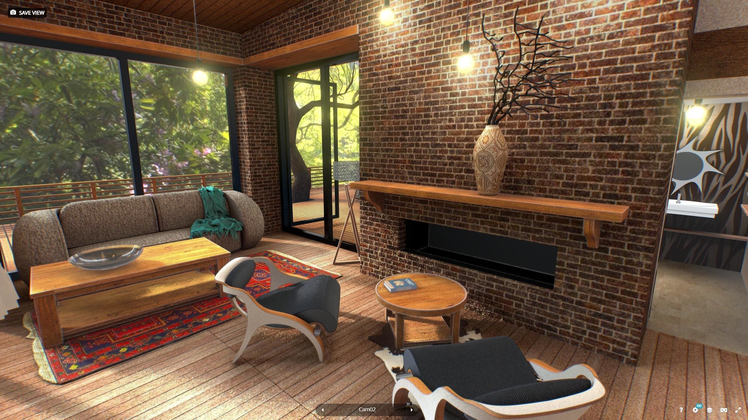 3D model VR cabin in a forest 2023 VR / AR / low-poly | CGTrader