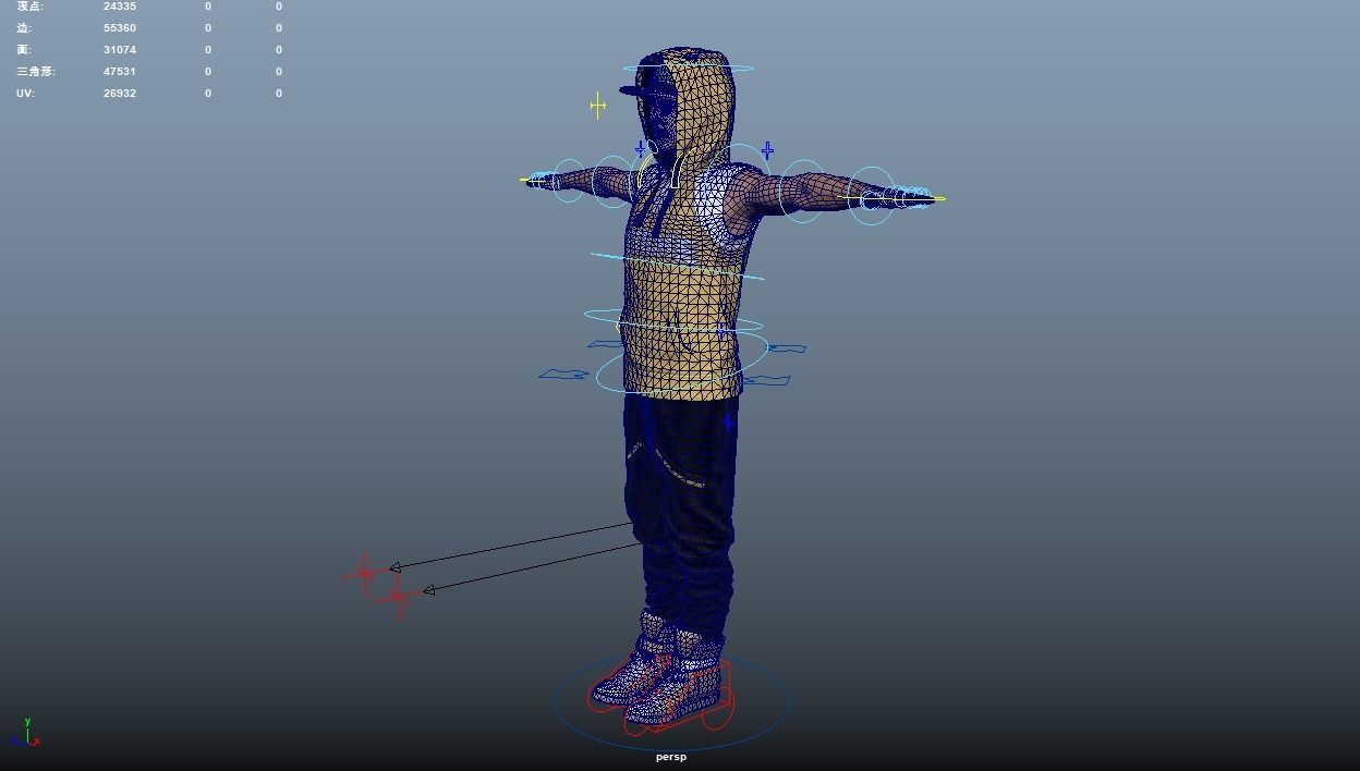3D model Hip Hop Man Rigged 3D Modle VR / AR / low-poly | CGTrader