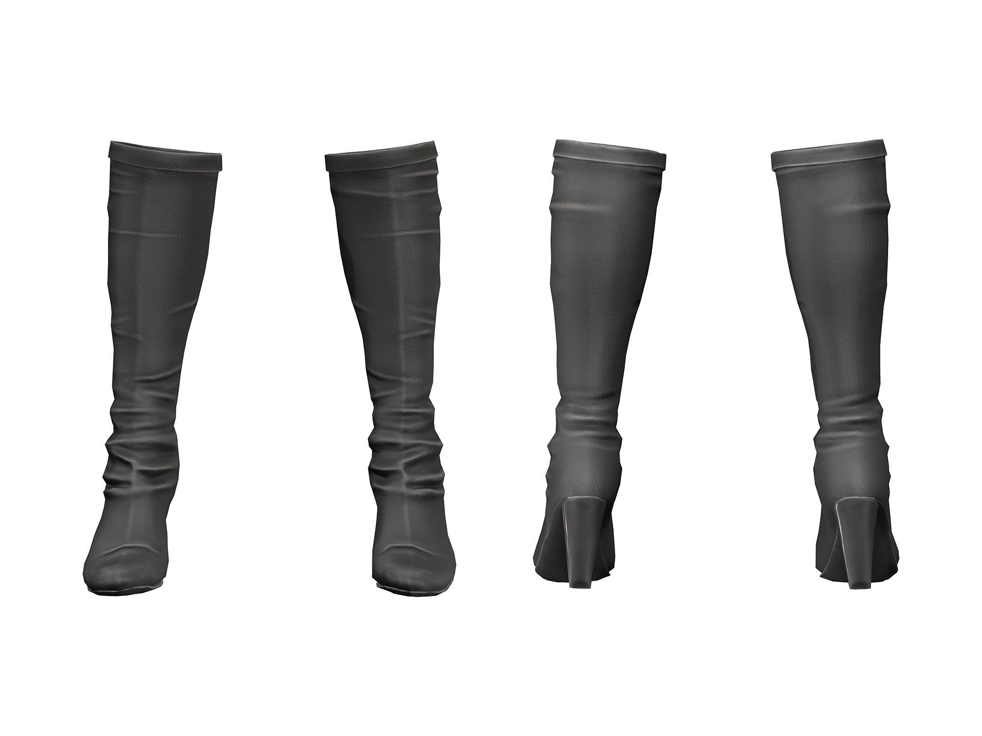 3D model Female Black Sci-Fi Futuristic Full Body Armour Suit VR / AR ...