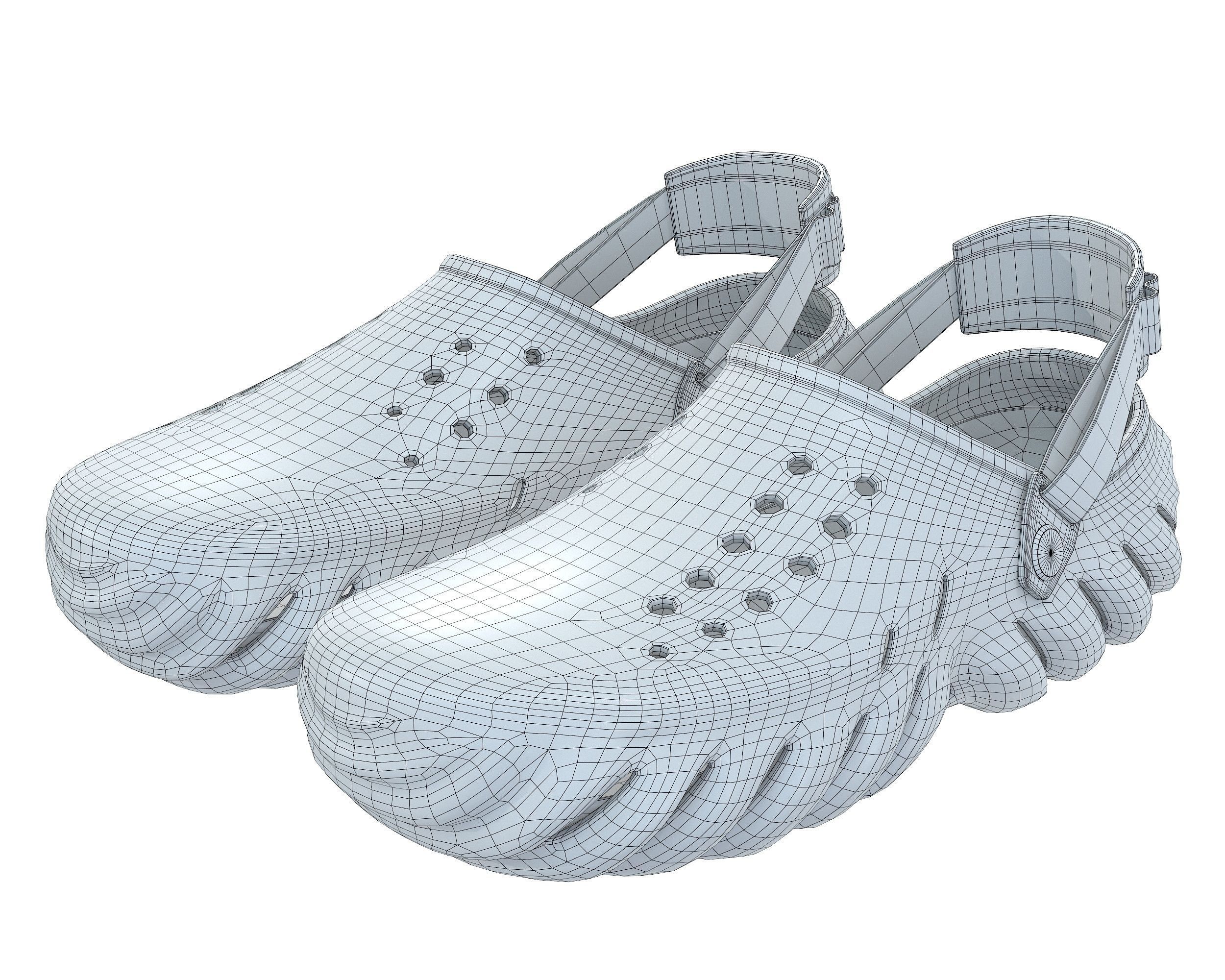 3D model Crocs Echo Clog shoes VR / AR / low-poly | CGTrader