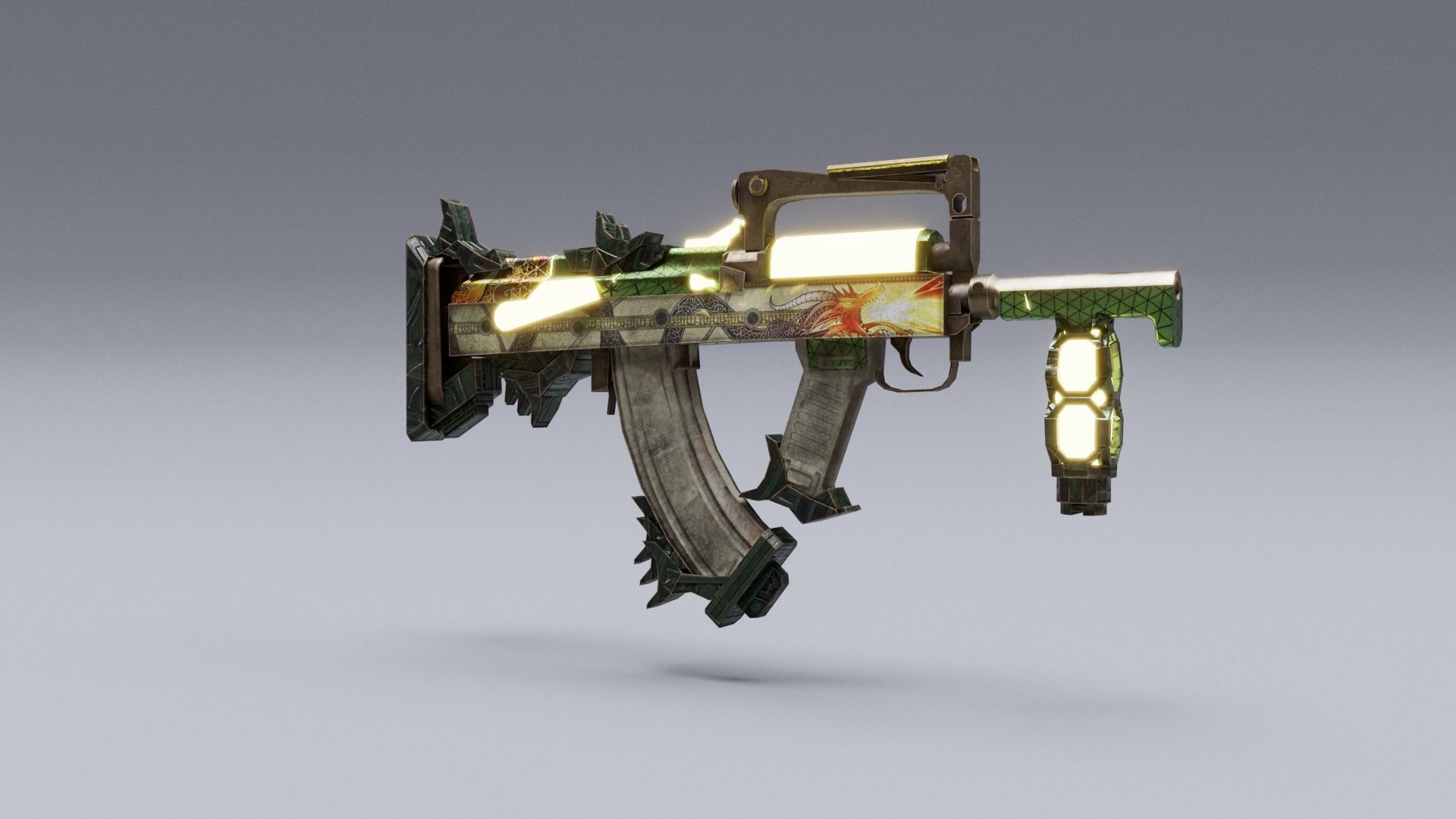 3D model Weapon GROZA VR / AR / low-poly | CGTrader