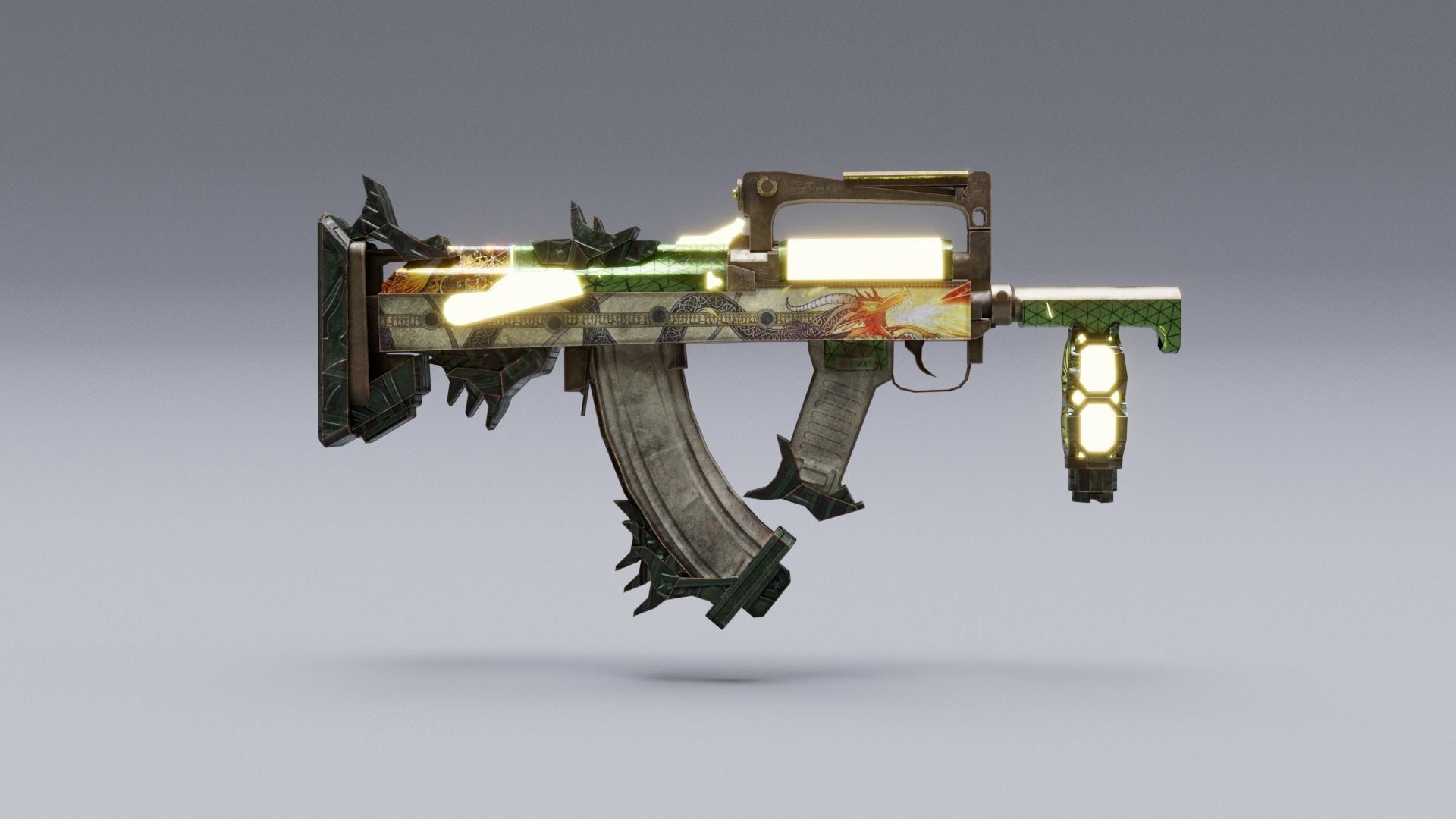 3D model Weapon GROZA VR / AR / low-poly | CGTrader