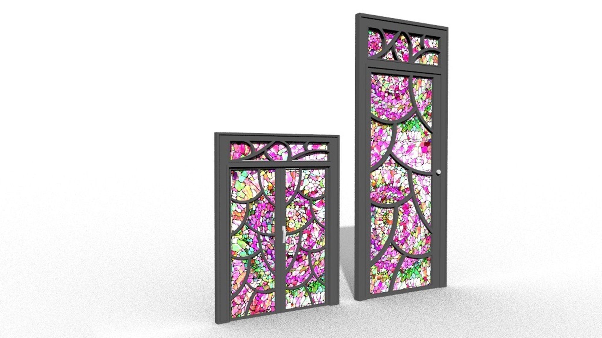 fantasy window and door set 3D model | CGTrader