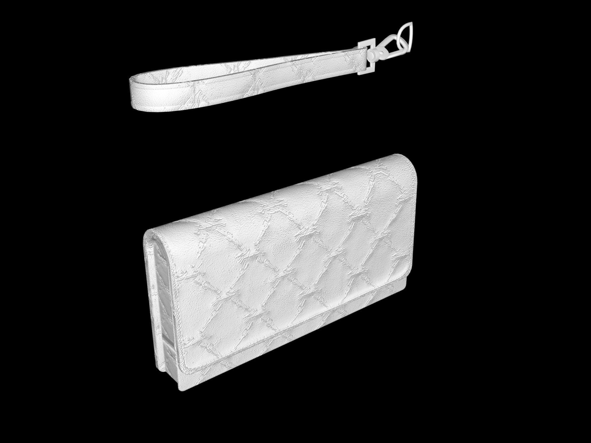 3D model Wallet - Longchamp brown leather low poly VR / AR / low-poly ...