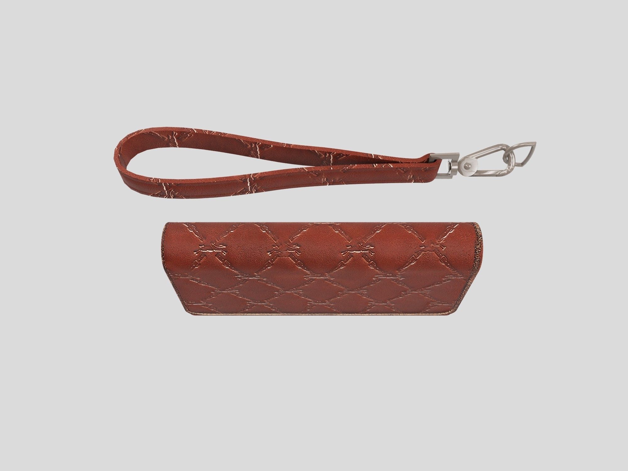3D model Wallet - Longchamp brown leather low poly VR / AR / low-poly ...