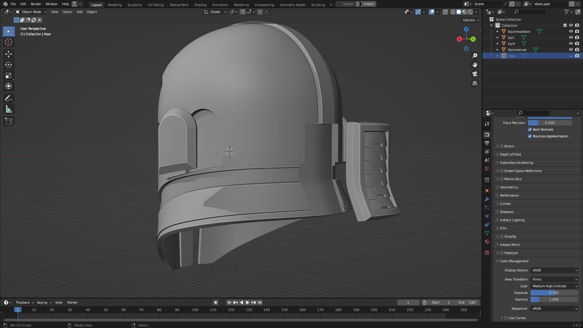 The Mandalorian Imperial Praetorian Guard Helmet for Cosplay 3D model ...