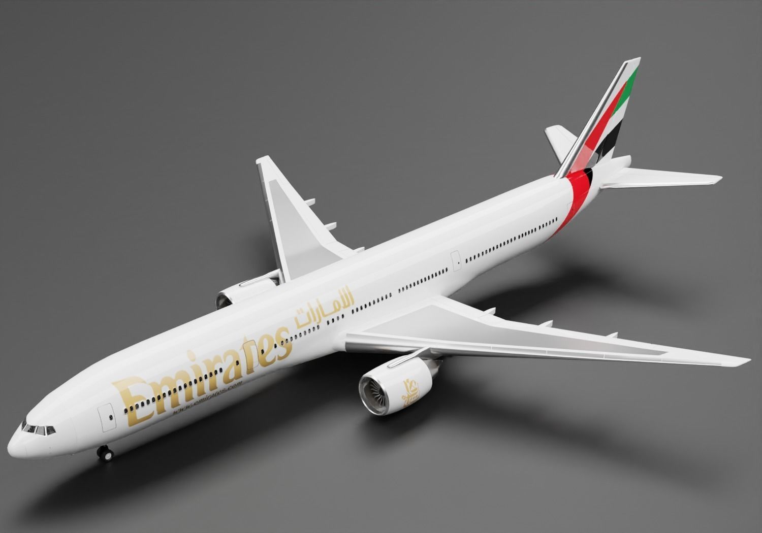 Boeing 777-300ER Emirates Livery 3D model | CGTrader
