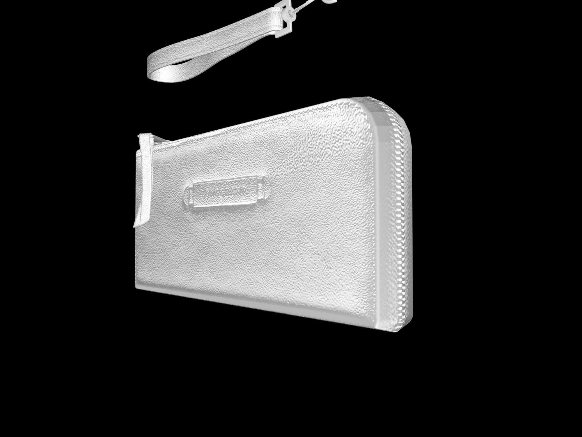 3D model Wallet - tan Leather Longchamp low poly VR / AR / low-poly ...