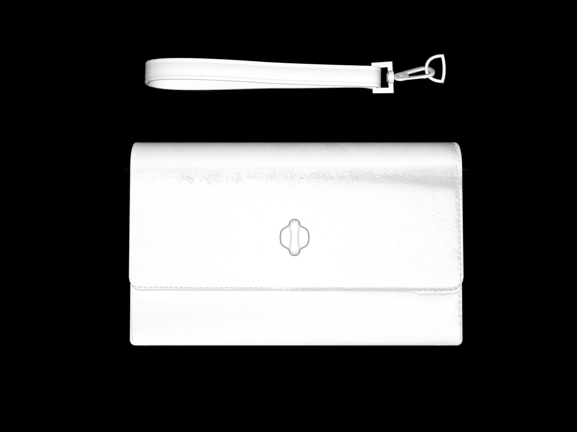 3D model Wallet - burgundy-brown leather low poly VR / AR / low-poly ...