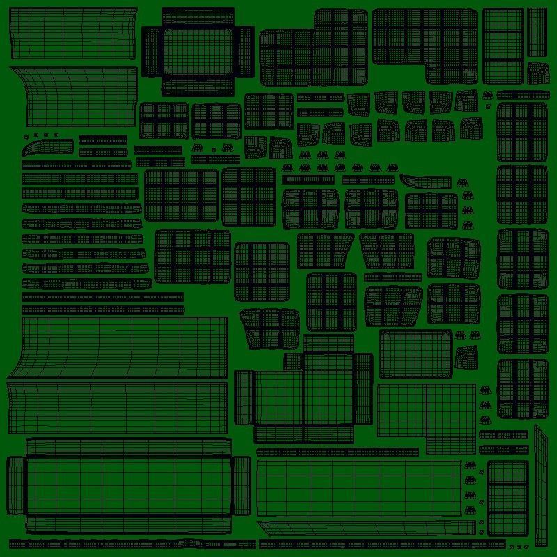 Mallory Tufted Upholstered Sectional free 3D model | CGTrader