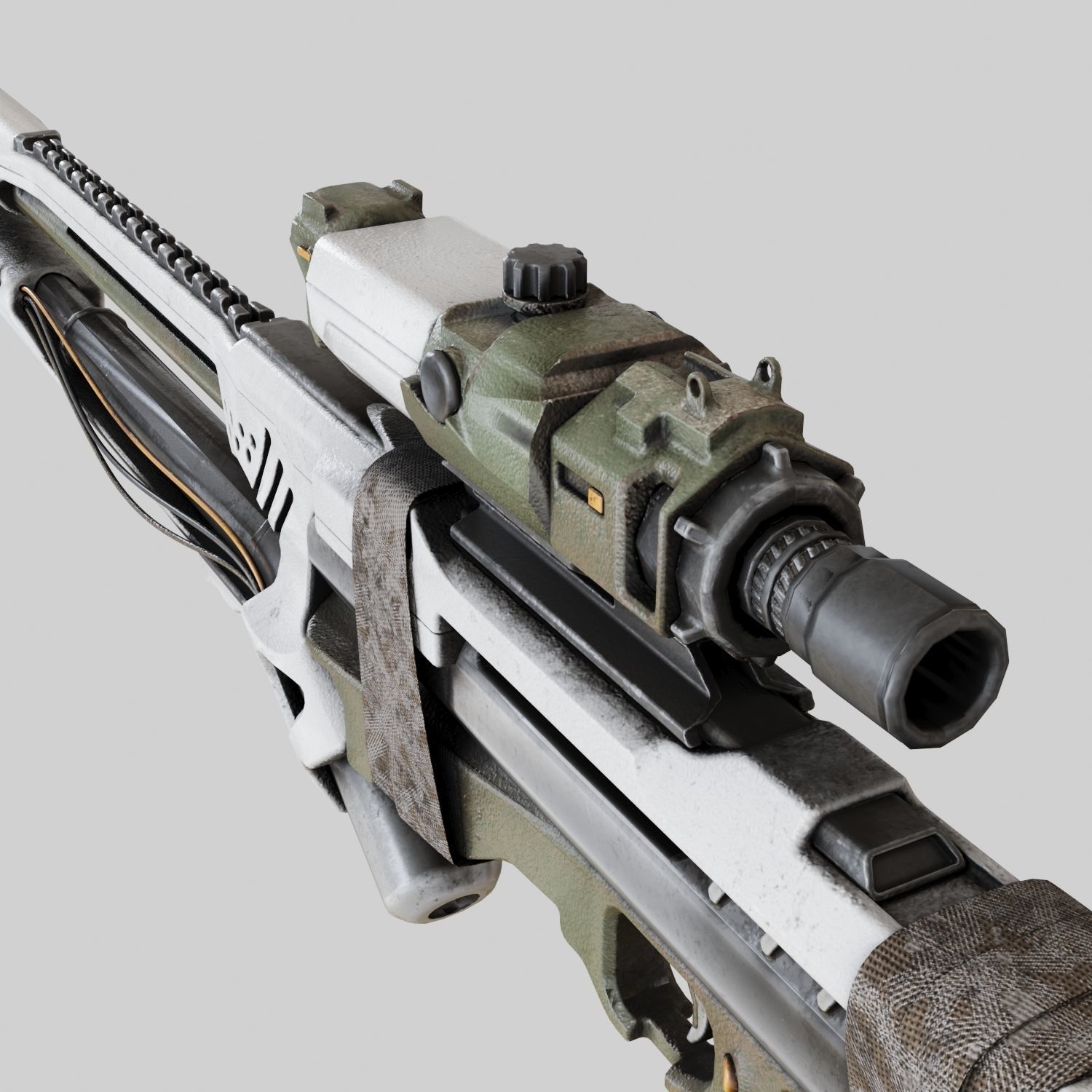 3D model SciFi Sniper Rifle VR / AR / low-poly | CGTrader