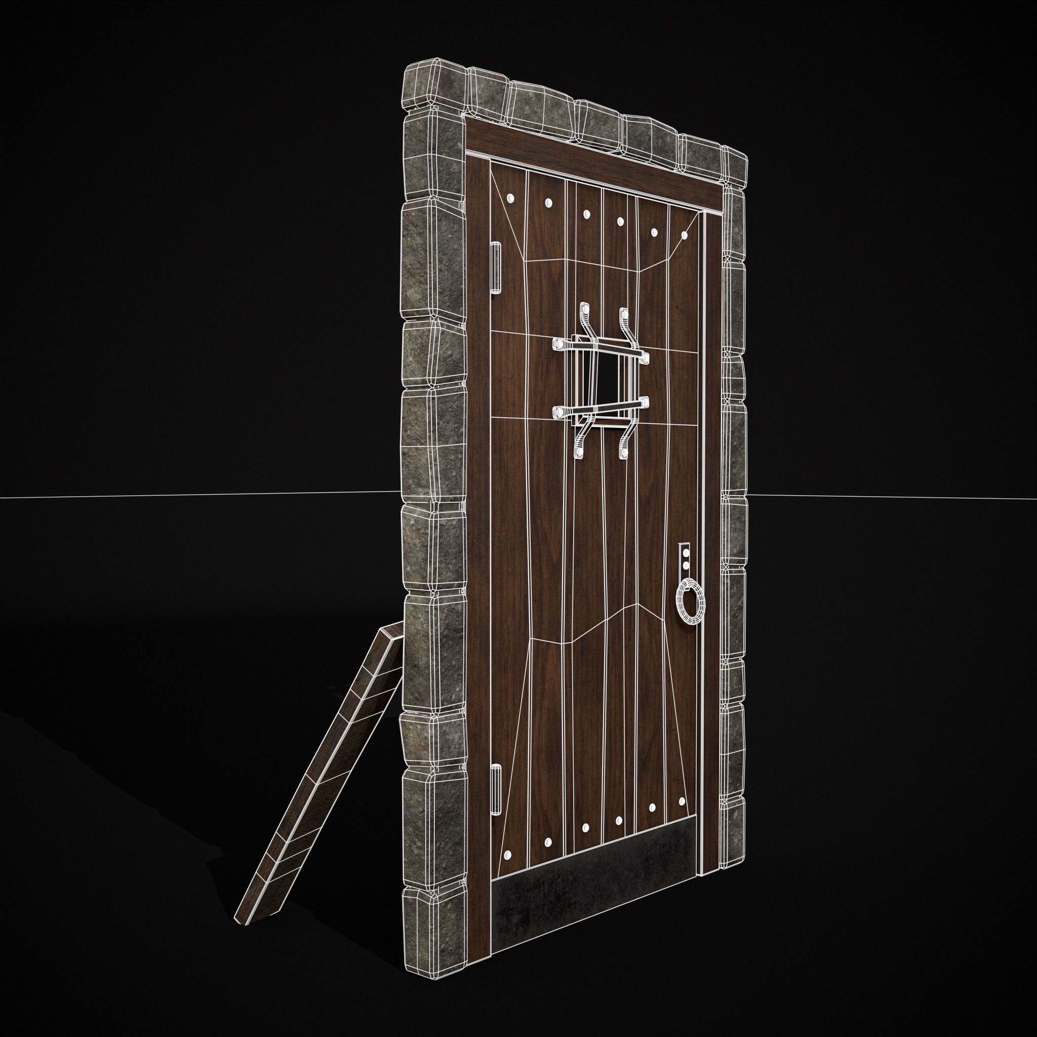 3D model Medieval Speak Easy Door VR / AR / low-poly | CGTrader