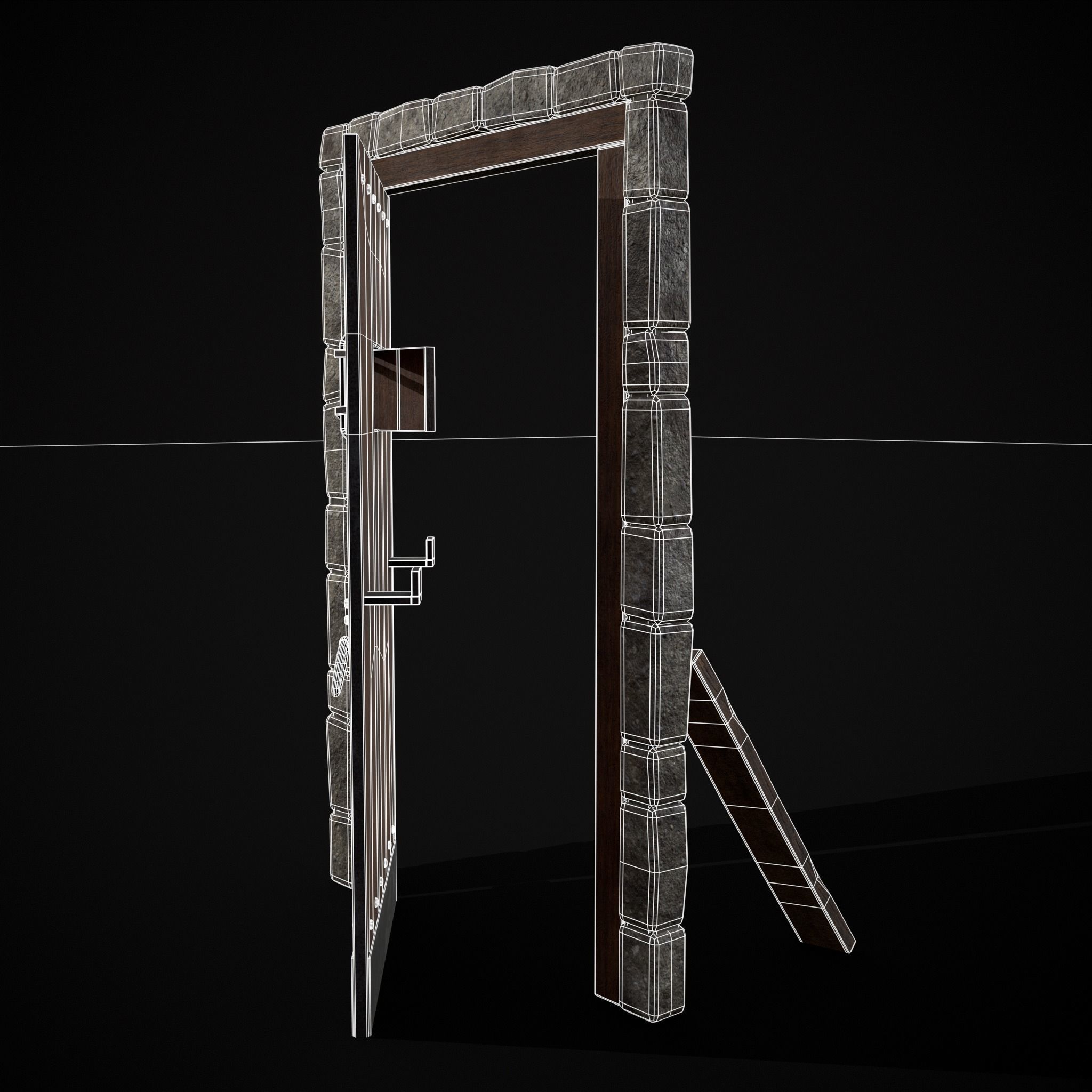 3D model Medieval Speak Easy Door VR / AR / low-poly | CGTrader