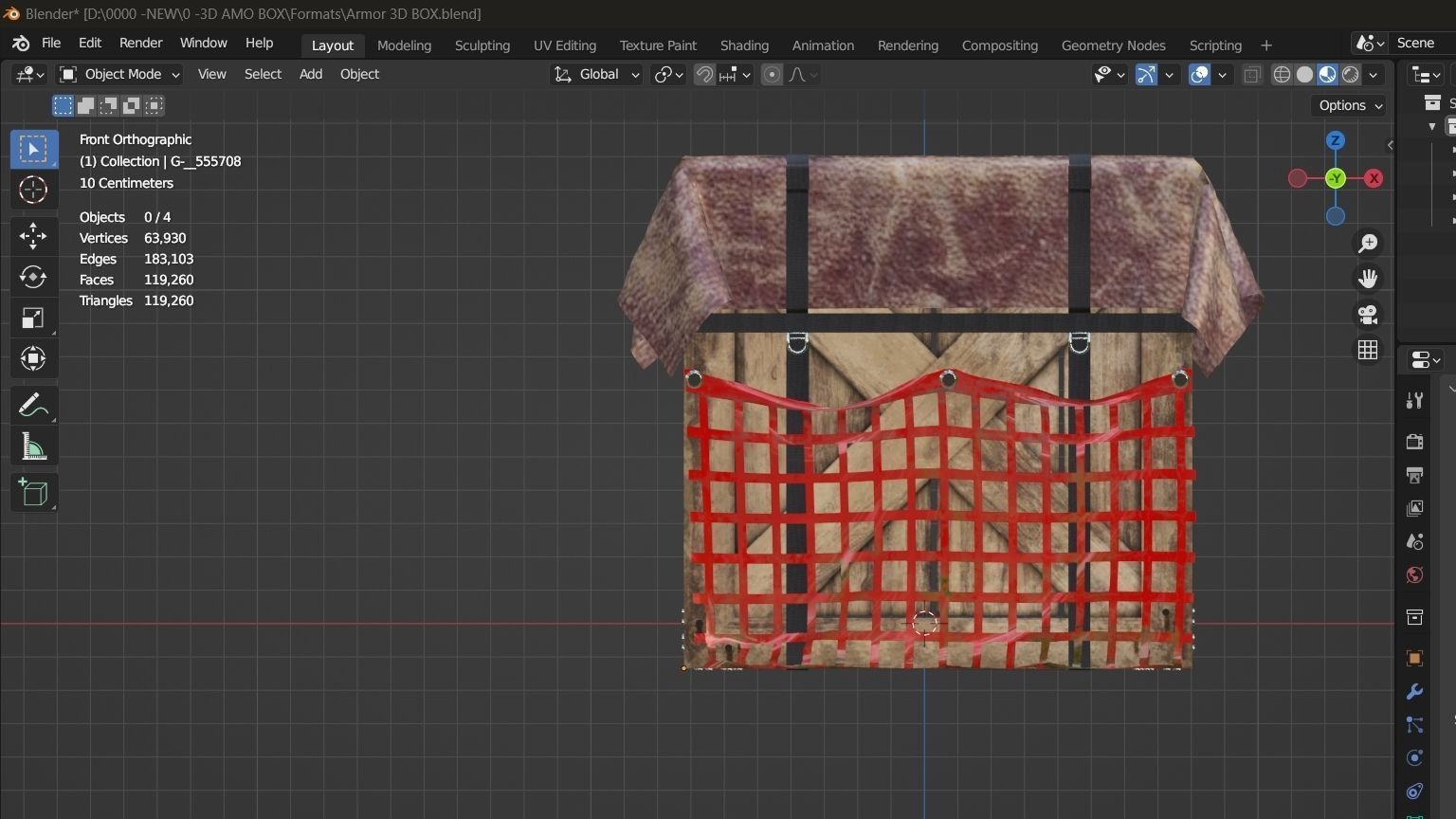 3D model Armor BOX VR / AR / low-poly | CGTrader