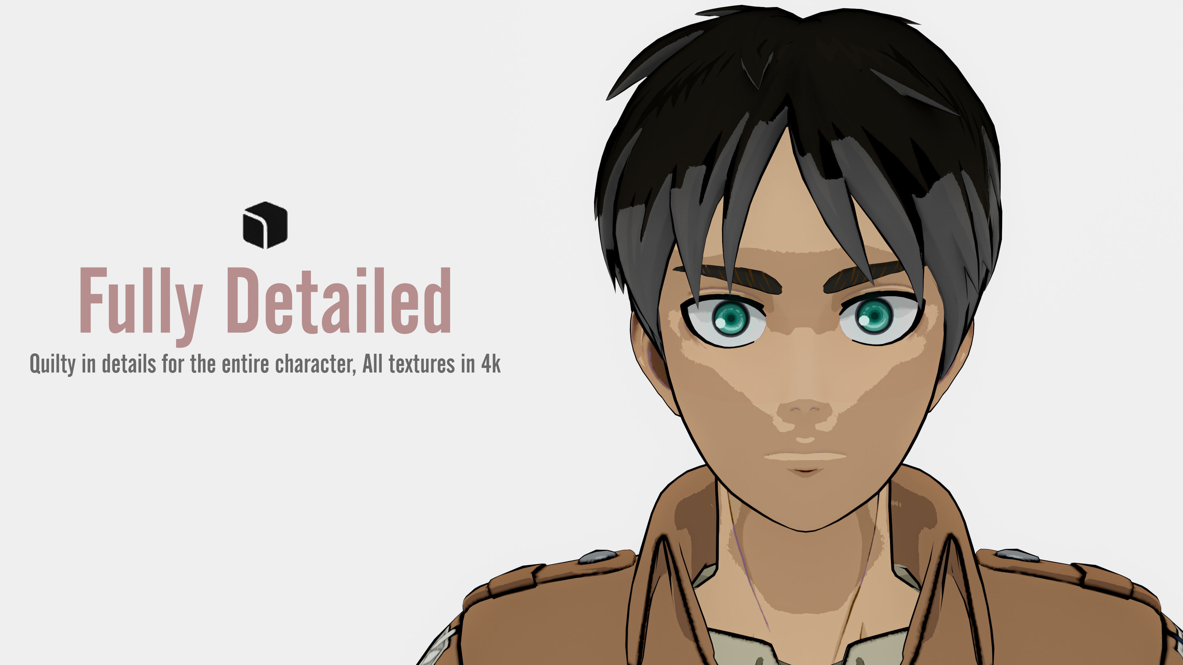 3D model Eren Yeager- Attack on titan- Game Ready 3D model - Fully Rigged VR / AR / low-poly ...