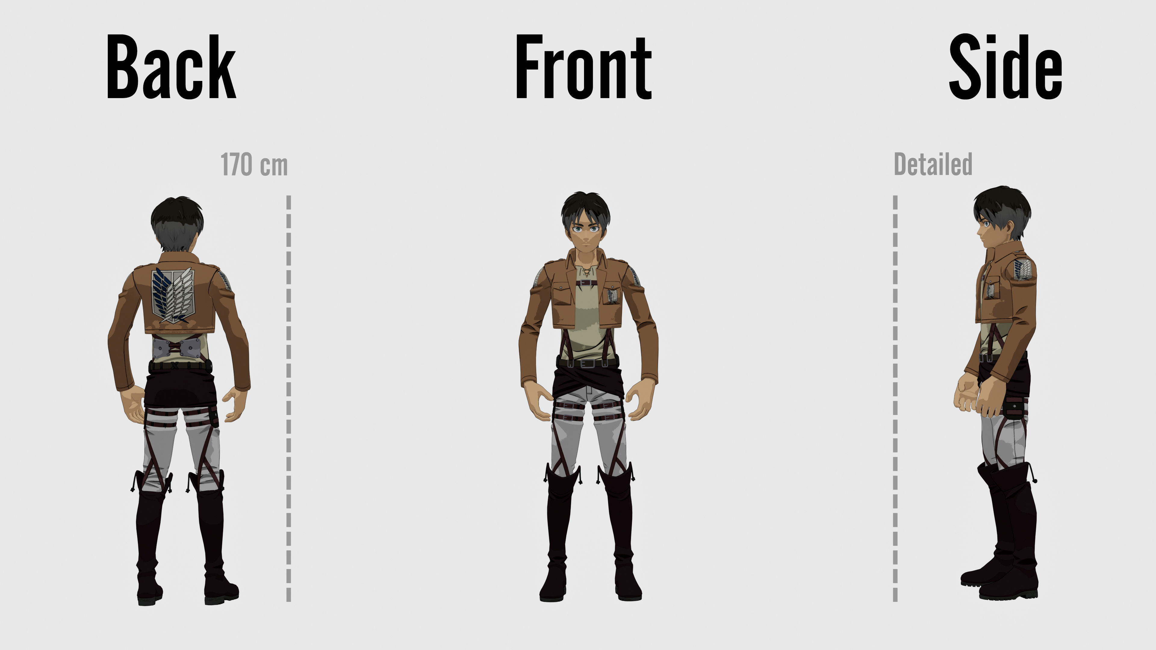 3D model Eren Yeager- Attack on titan- Game Ready 3D model - Fully ...