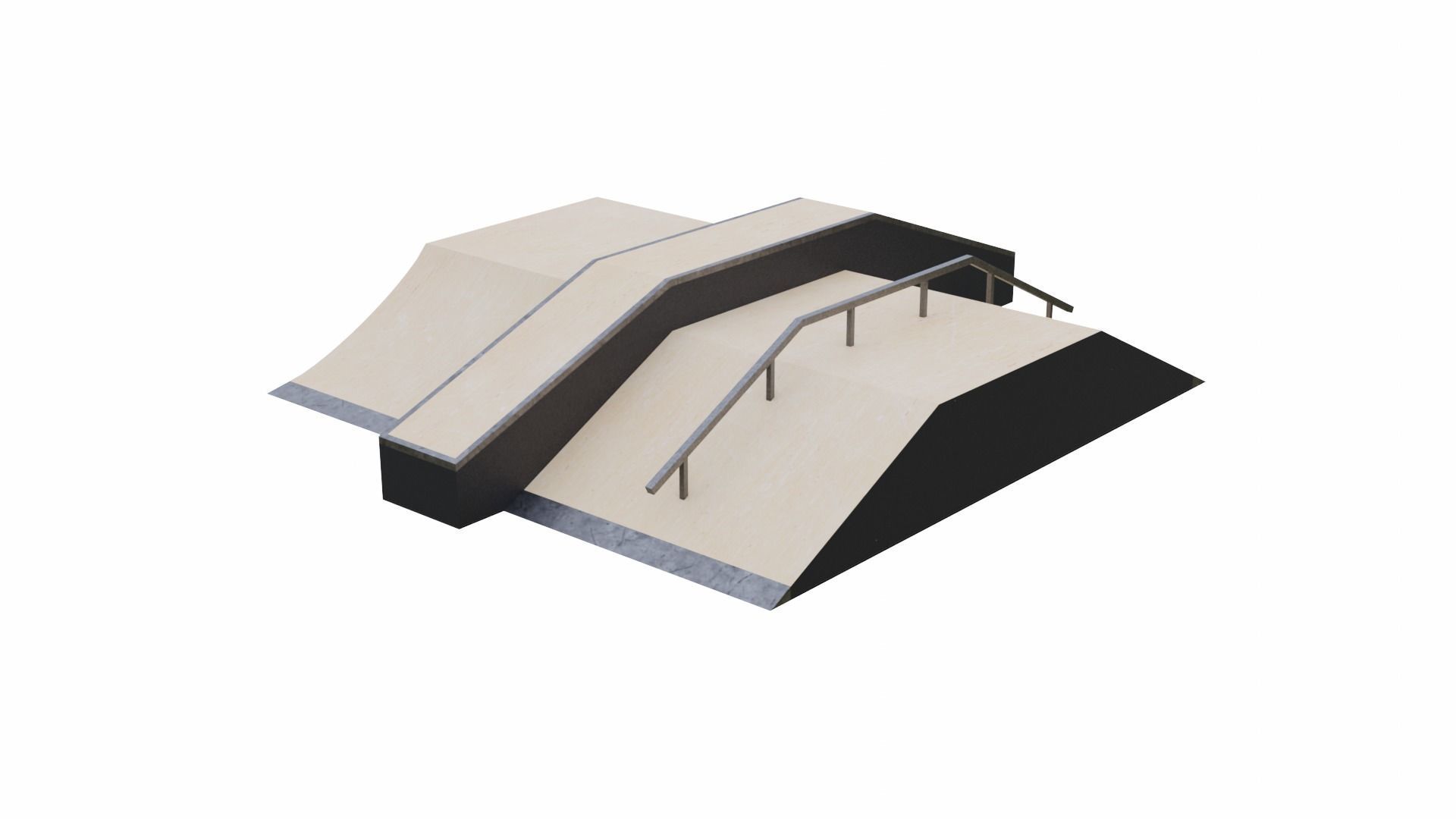 3D model Skatepark Fun Box Collection VR / AR / low-poly | CGTrader