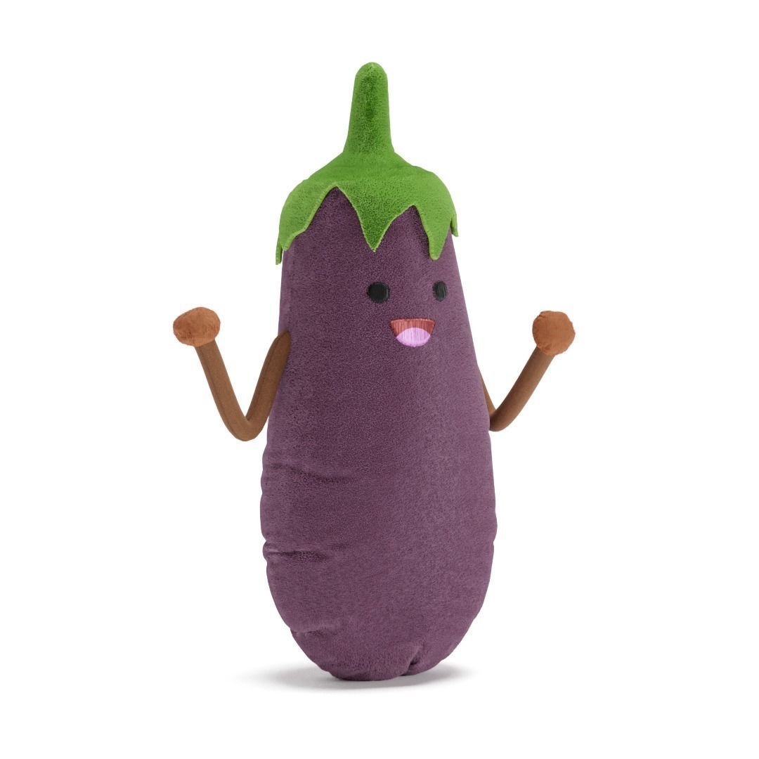 Eggplant Toy Stuffed 3d Model Cgtrader
