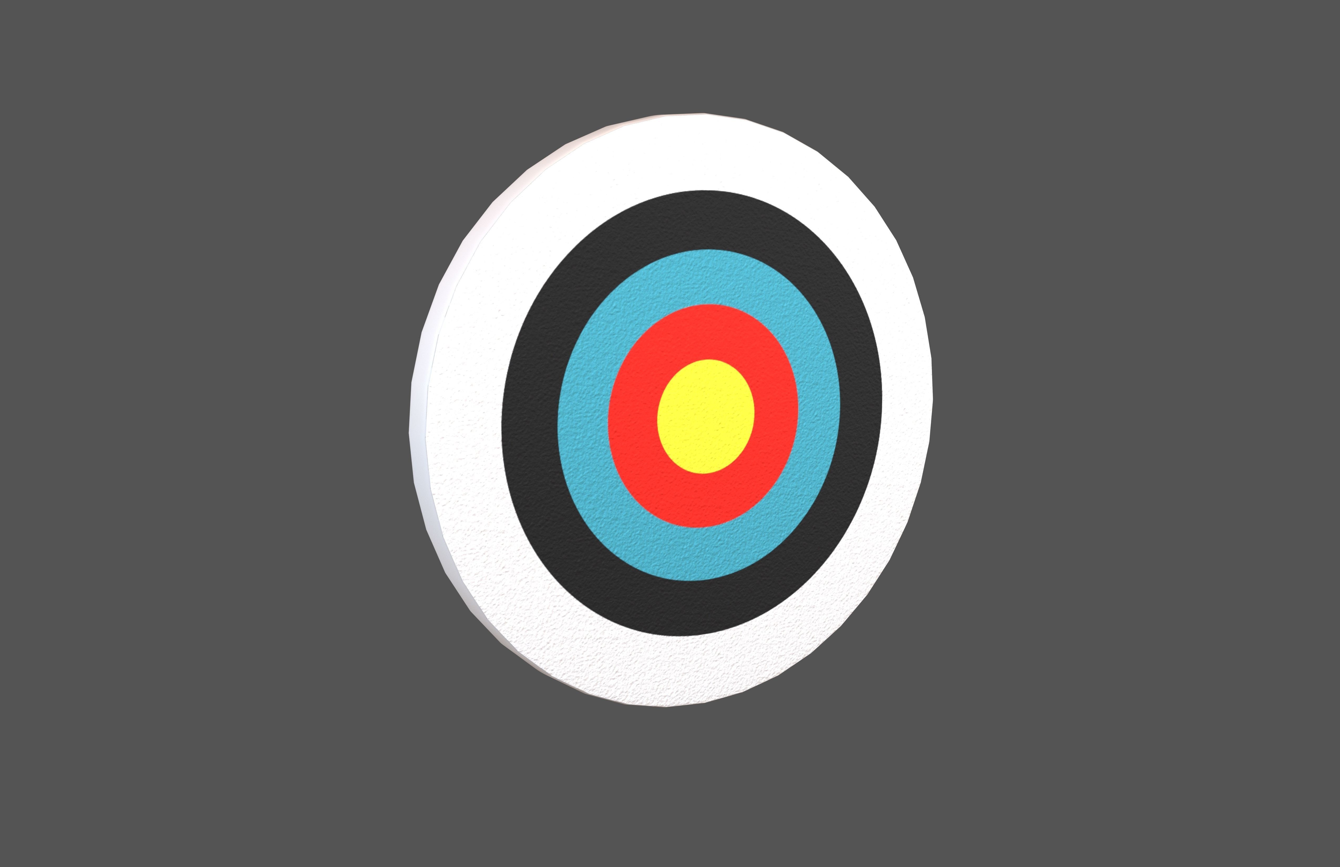 3D model Archery Target v1 001 VR / AR / low-poly | CGTrader