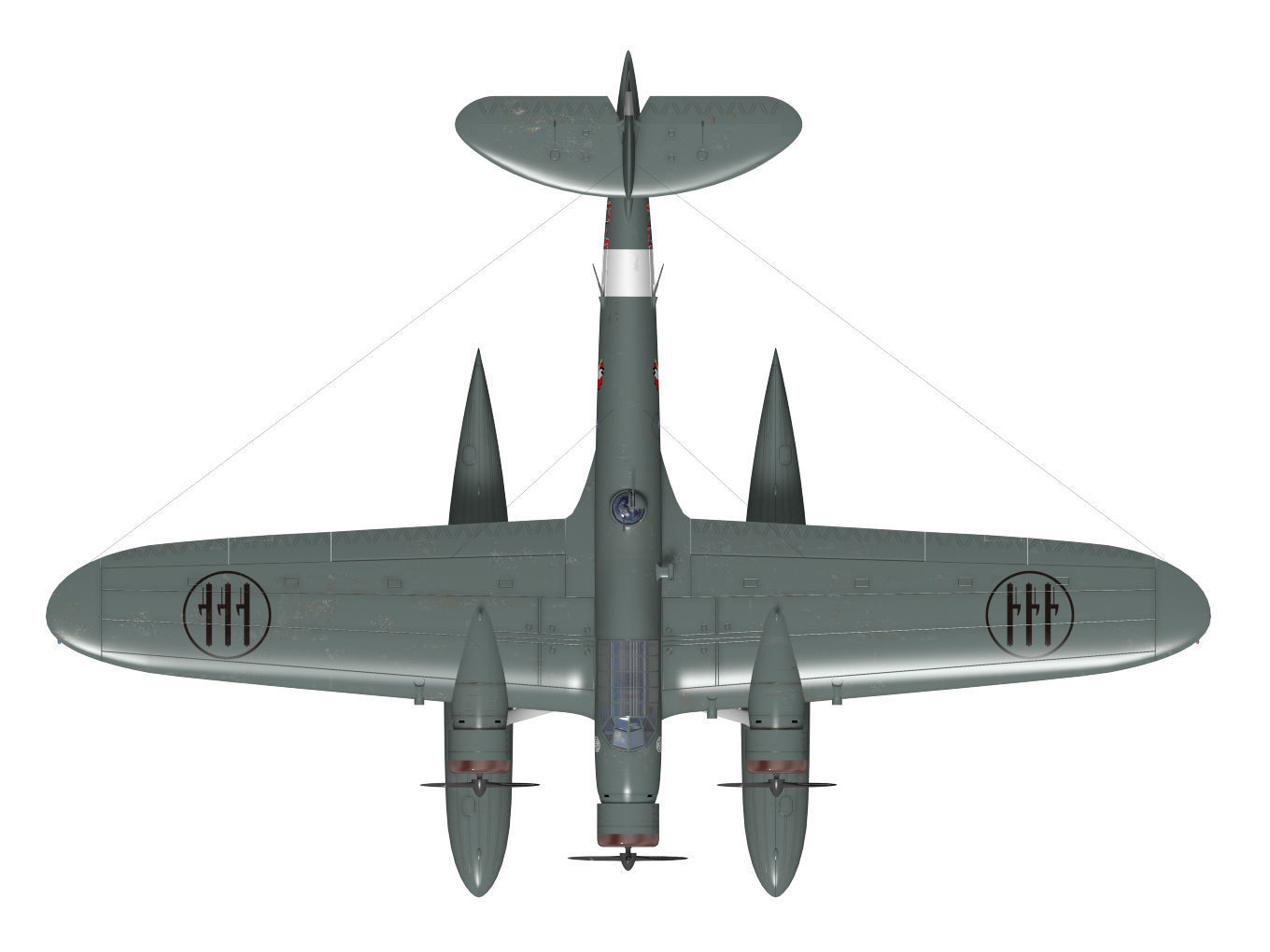 CANT Z506 Airone 3D model | CGTrader