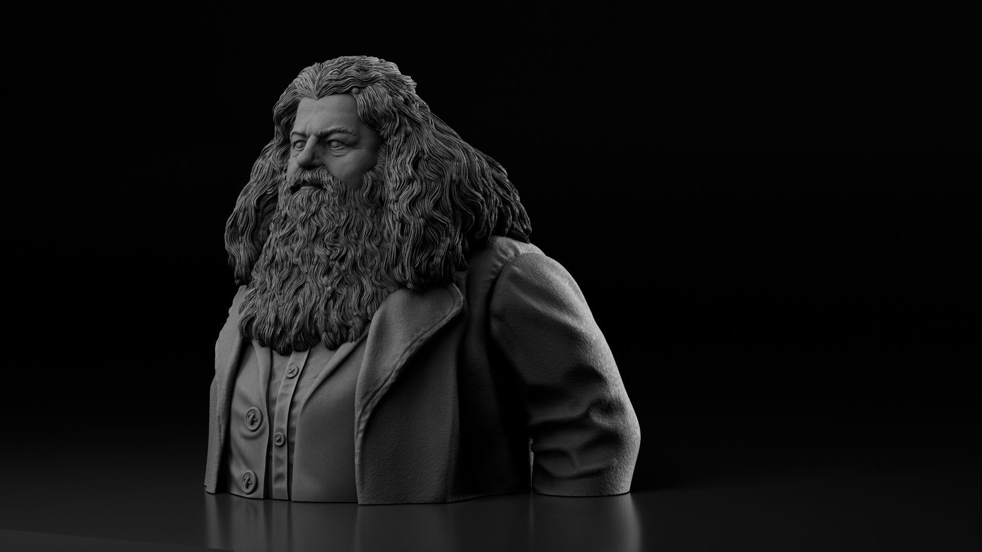 Robbie Coltrane - Hagrid - Harry Potter 3D model 3D printable | CGTrader