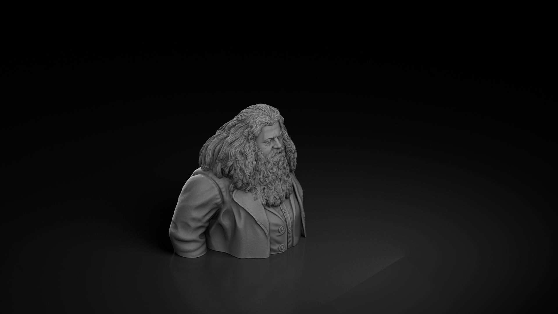 Robbie Coltrane - Hagrid - Harry Potter 3D model 3D printable | CGTrader