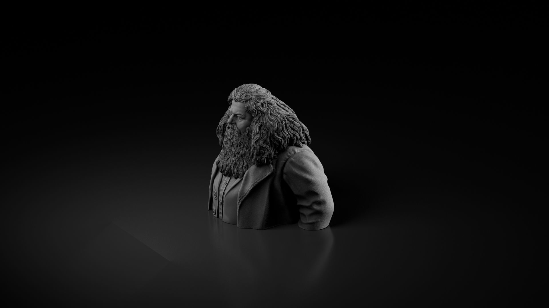 Robbie Coltrane - Hagrid - Harry Potter 3D model 3D printable | CGTrader