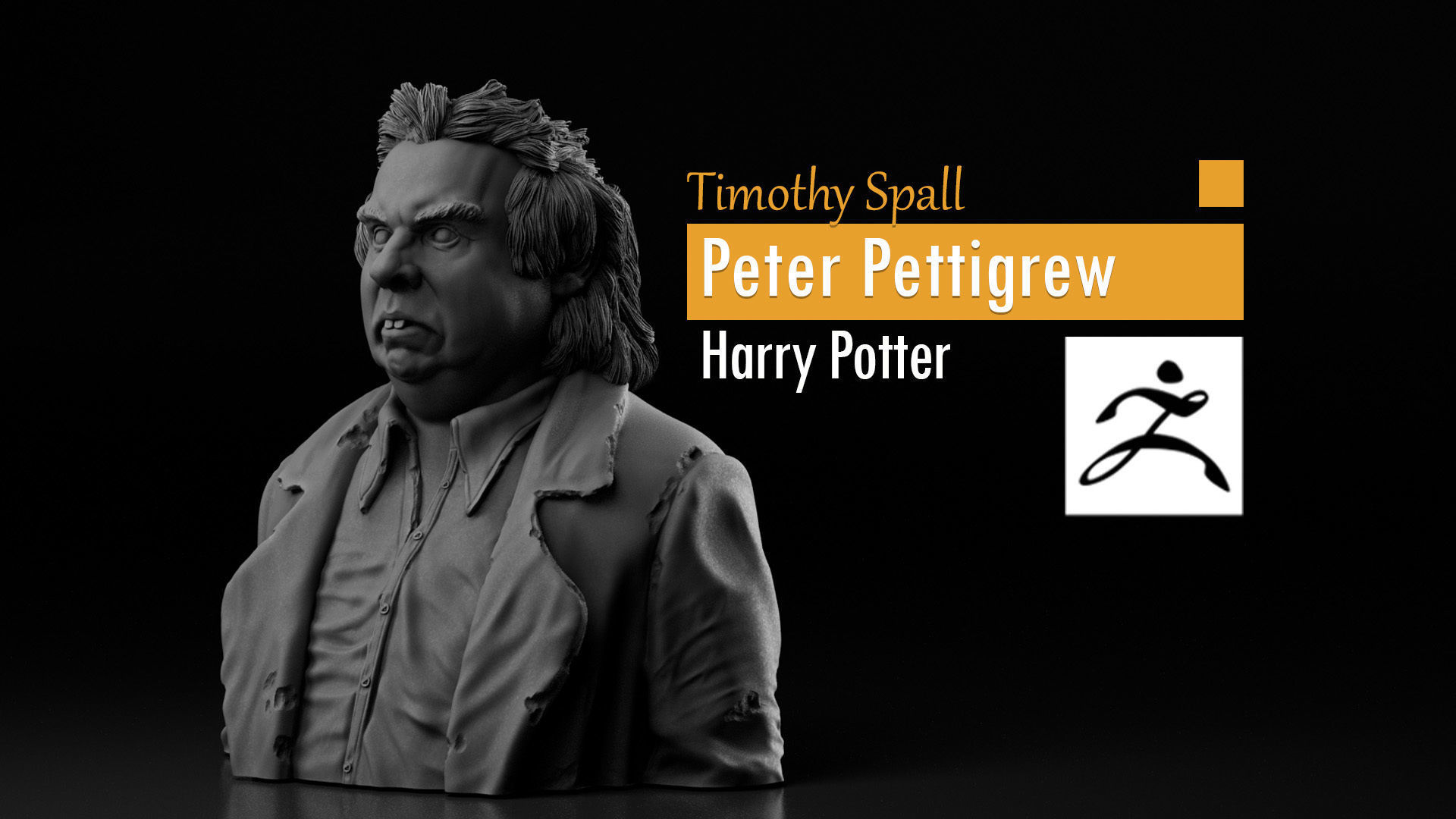 Timothy Spall - Peter Pettigrew - Harry Potter 3D model 3D printable ...