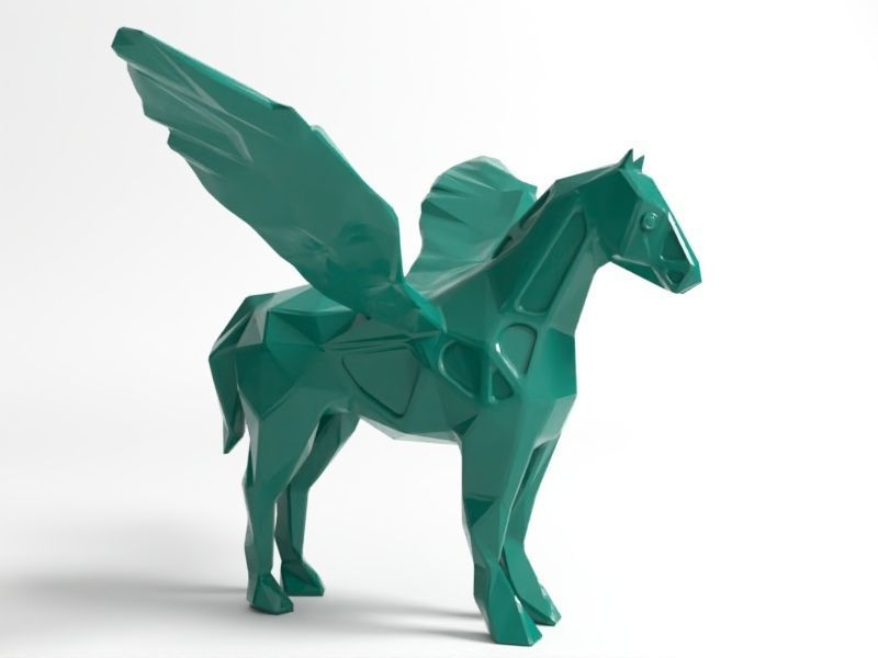Polygon Pegasus 3D model 3D printable | CGTrader