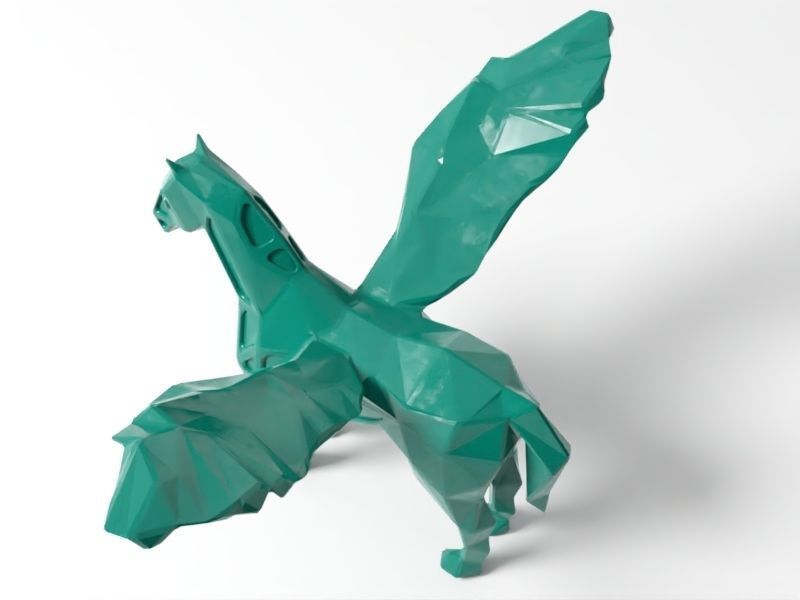 Polygon Pegasus 3D model 3D printable | CGTrader